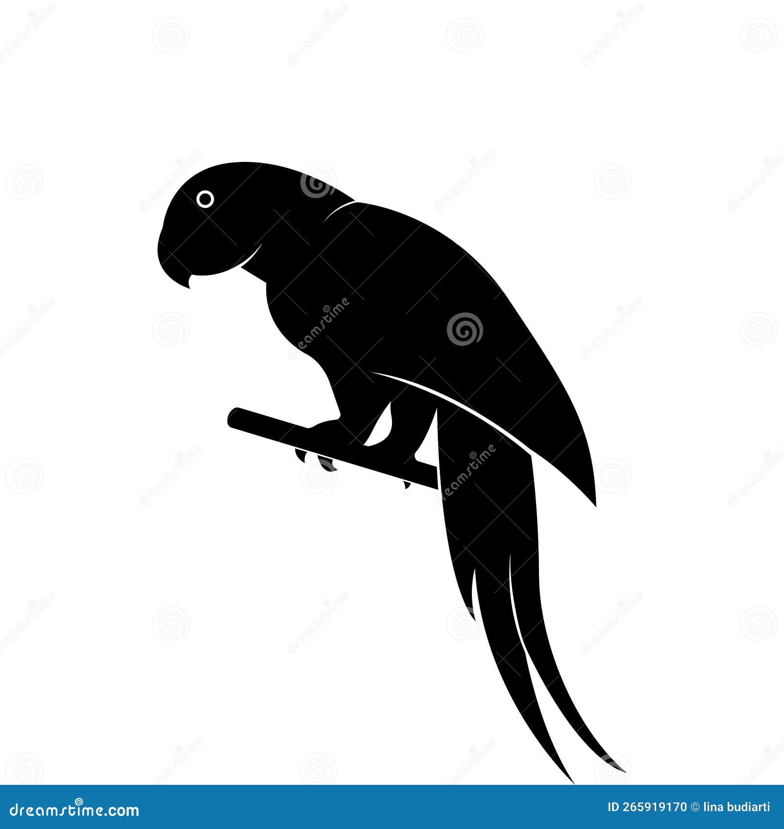 Parrot icon stock vector. Illustration of drawing, beautiful - 265919170