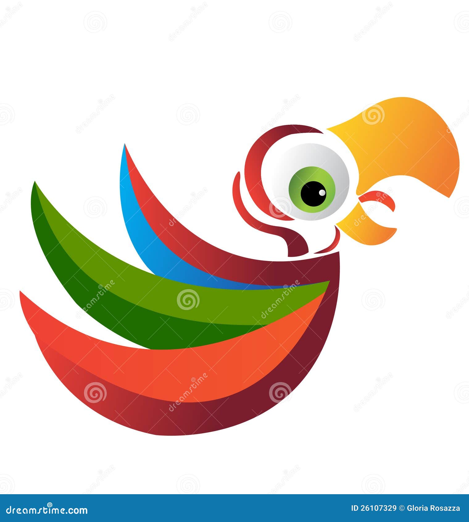 Parrot Logo Vector Eps 10 | CartoonDealer.com #26107329