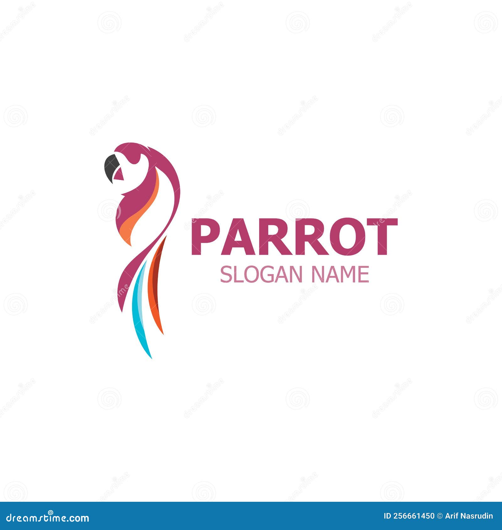 Parrot Logo Design, Themes Animal Creative Template Vector Stock ...