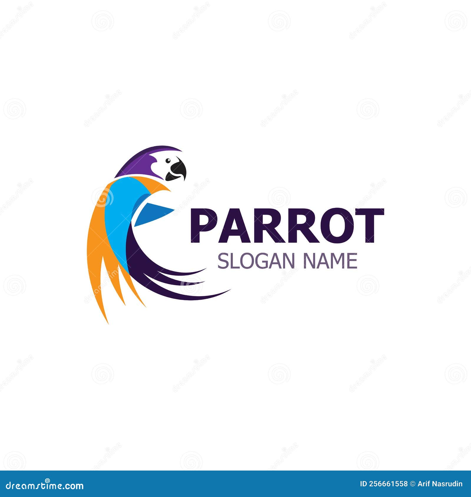 Parrot Logo Design, Themes Animal Creative Template Vector Stock ...