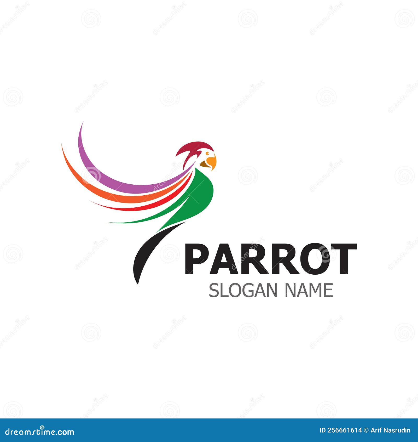 Parrot Logo Design, Themes Animal Creative Template Vector Stock ...