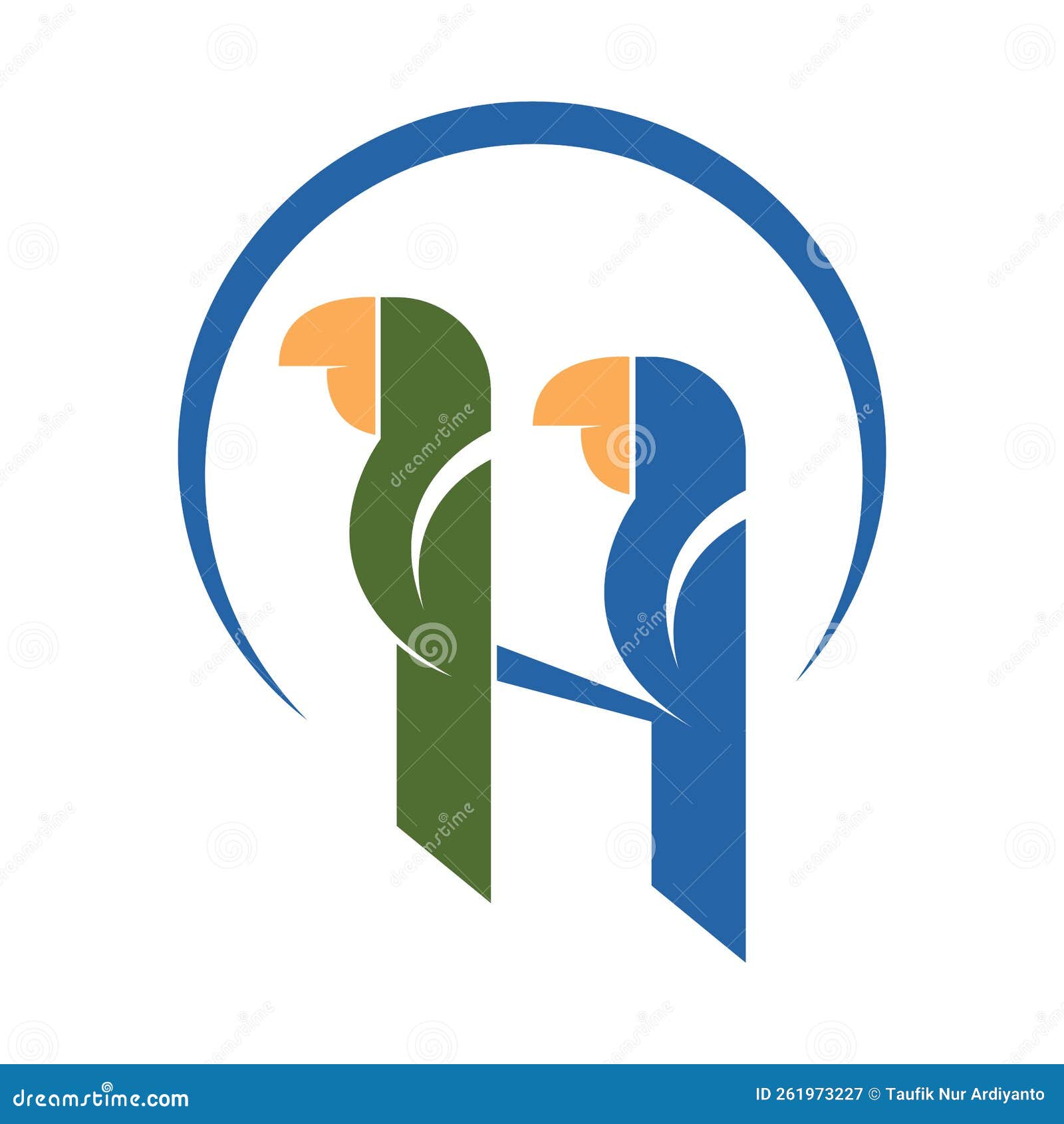 Parrot logo icon design stock illustration. Illustration of flying ...