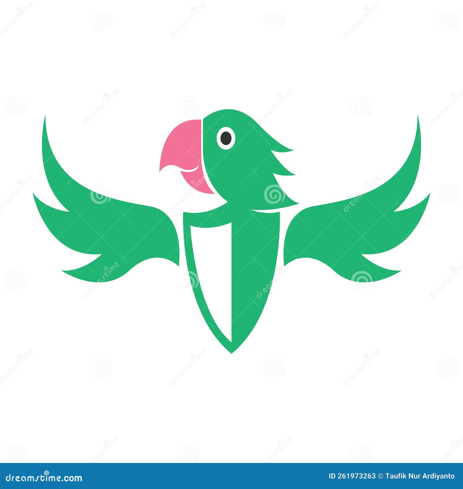 Parrot logo icon design stock illustration. Illustration of wing ...