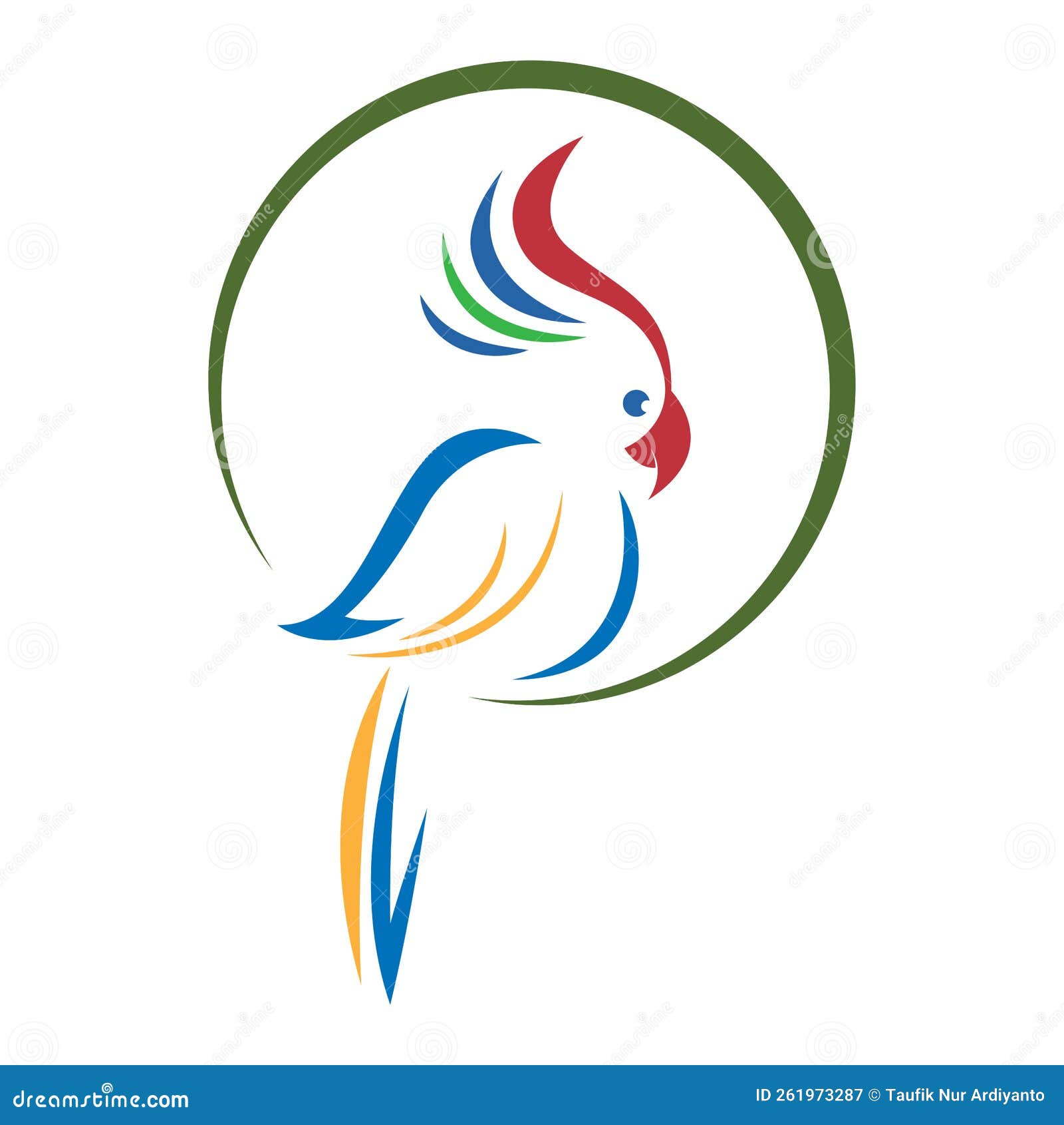 Parrot logo icon design stock illustration. Illustration of tropical ...