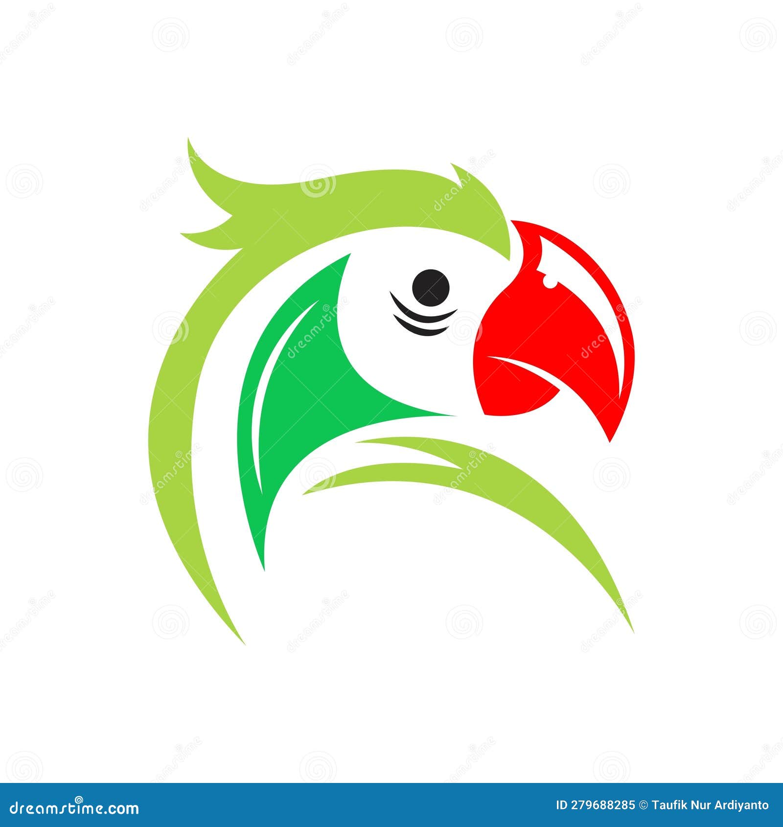 Parrot logo icon design stock vector. Illustration of green - 279688285