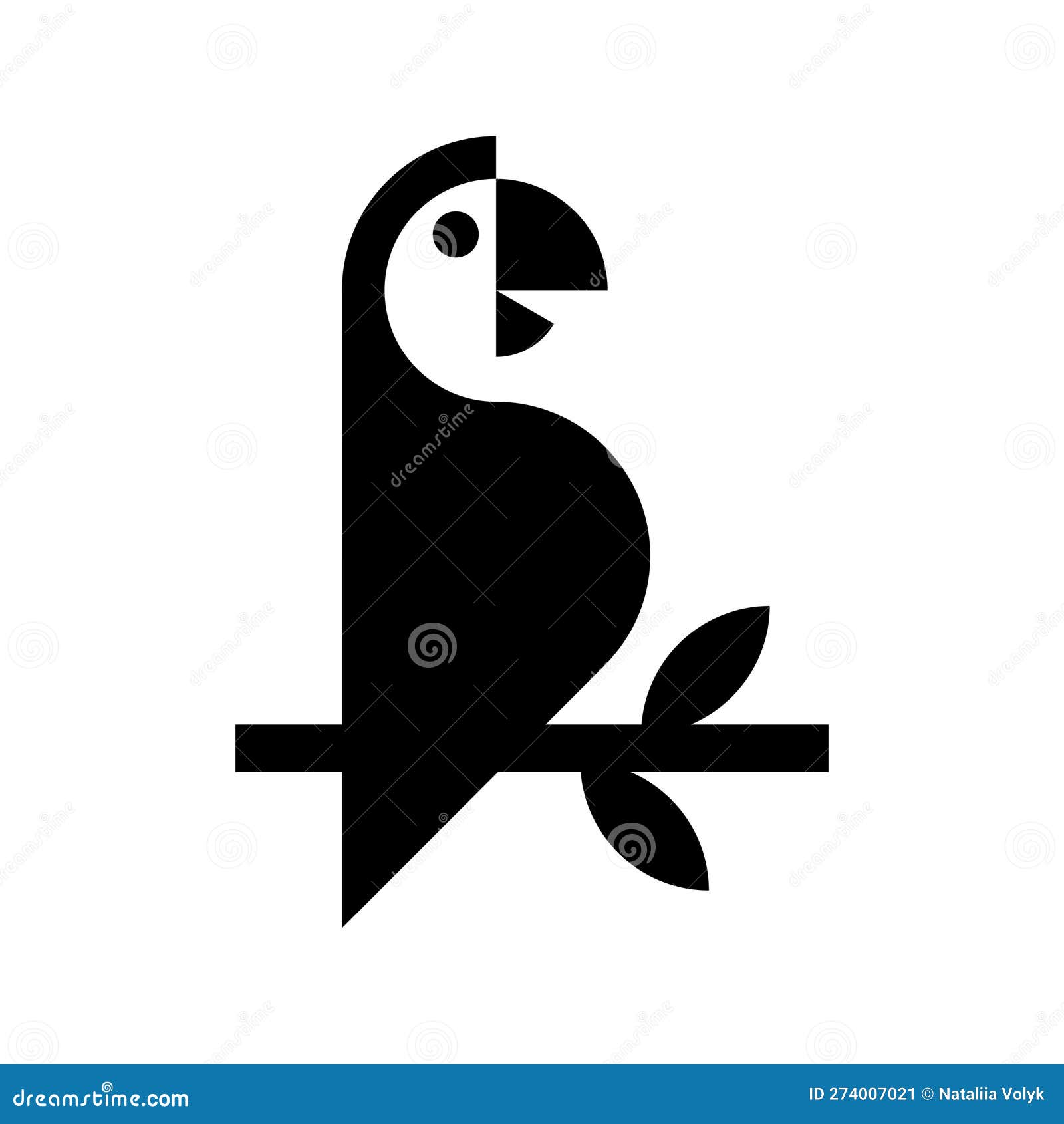 Parrot Logo stock vector. Illustration of abstract, linear - 274007021
