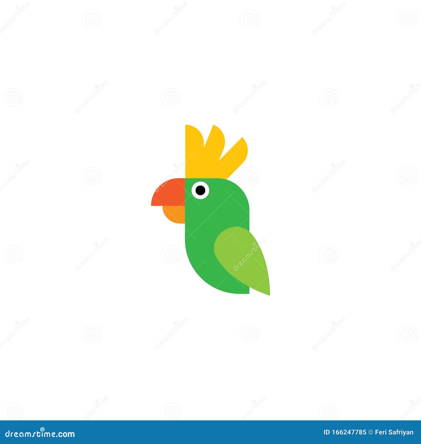 Parrot logo vector stock vector. Illustration of fauna - 166247785