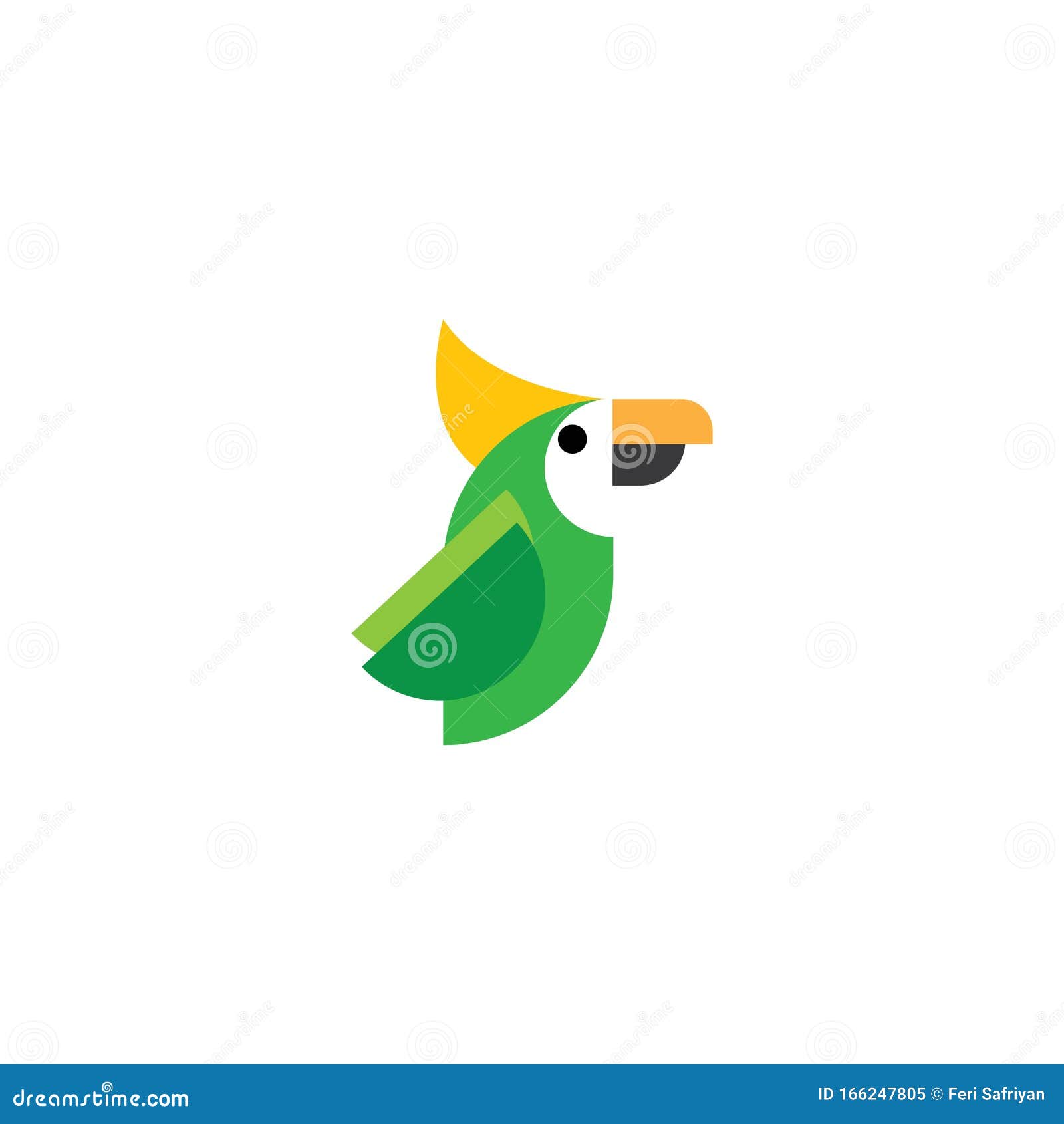Parrot logo vector stock vector. Illustration of clip - 166247805