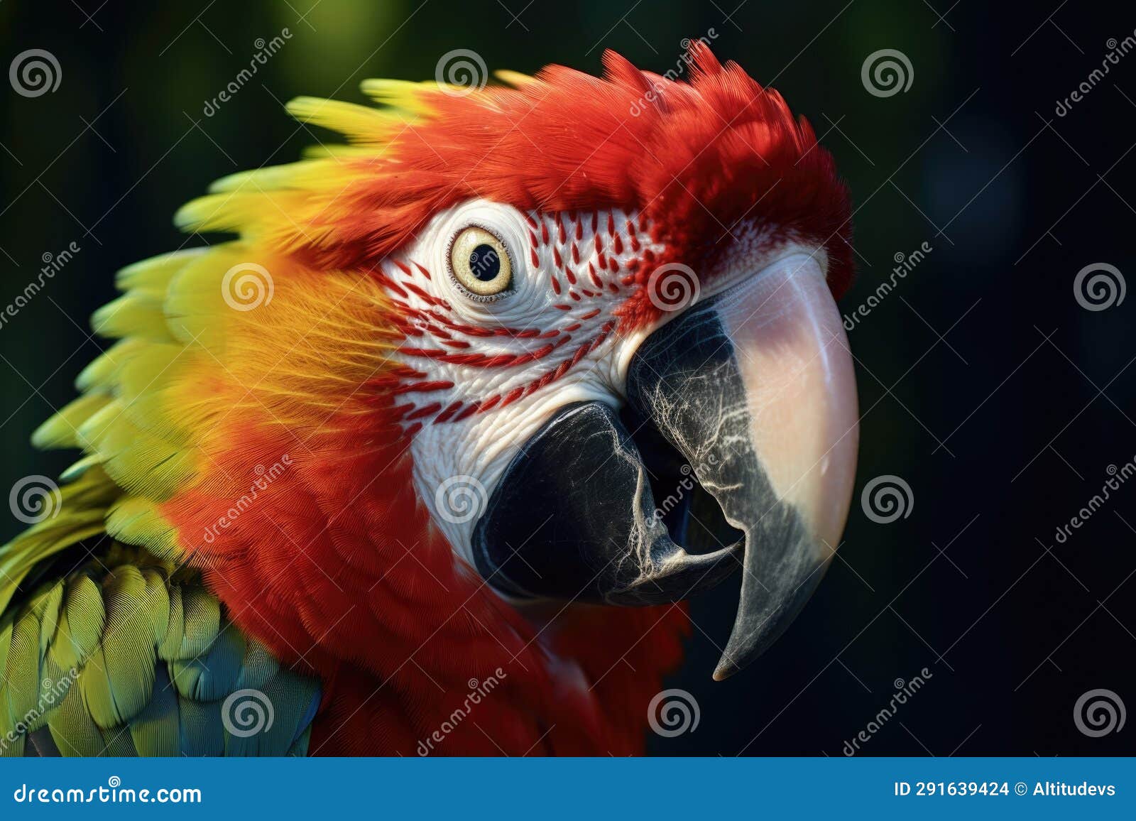 A parrot mimicking sounds stock photo. Image of avian - 291639424