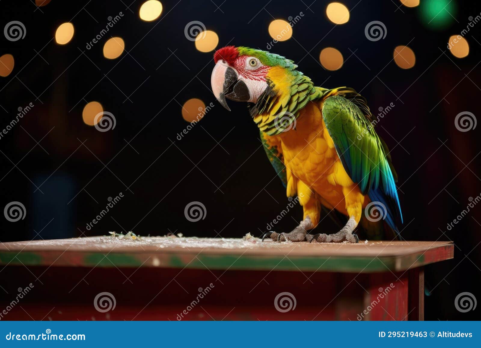 A Parrot Performing Tricks on a Stage Stock Image - Image of generative ...