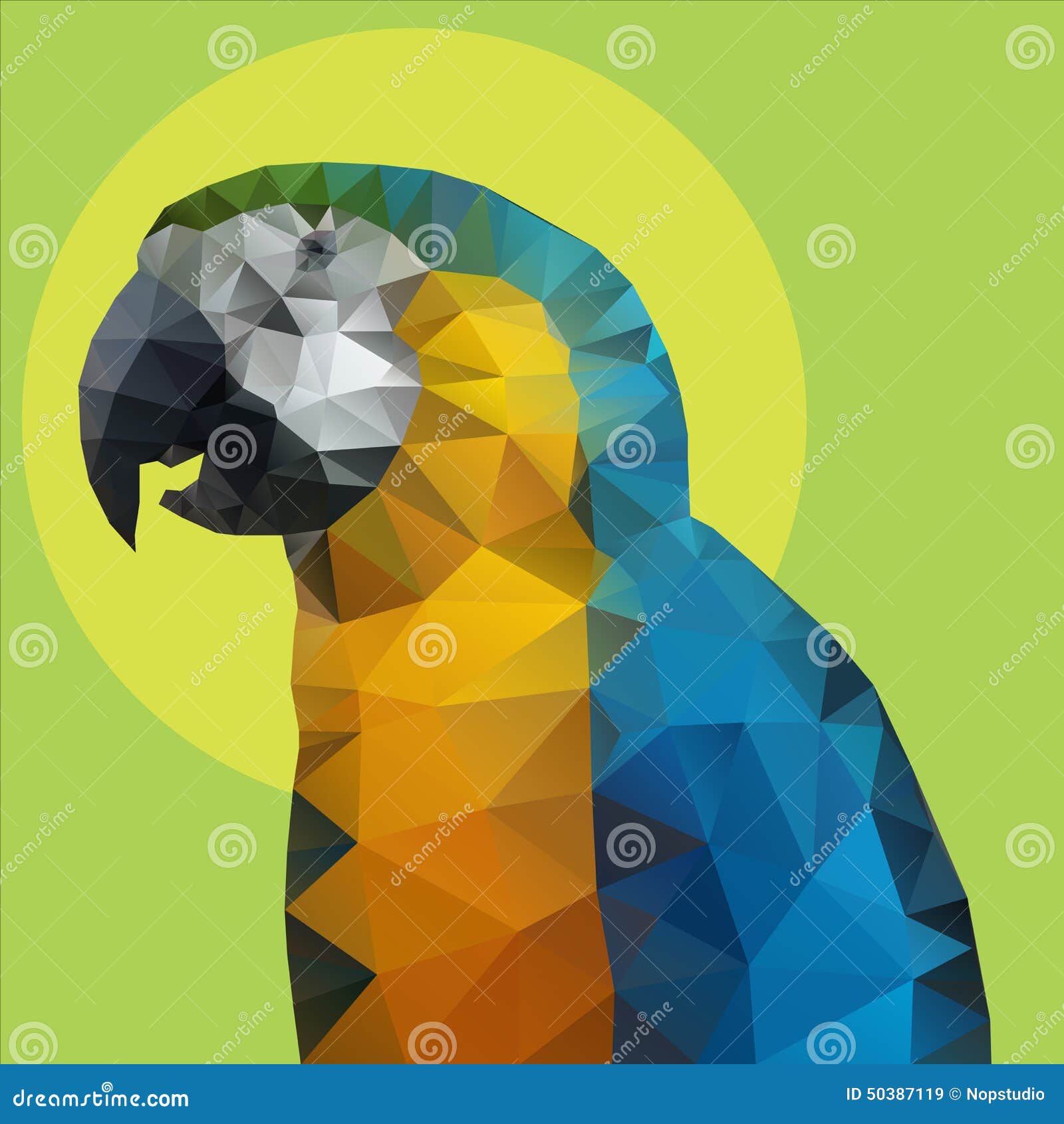 Parrot polygon Vector stock vector. Illustration of shape - 50387119