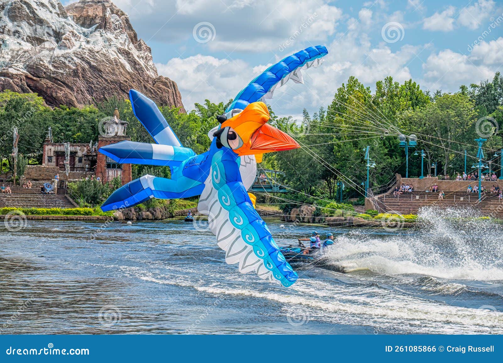 Parrot Shaped Kite Flying through the Air Stock Photo - Image of flyer ...
