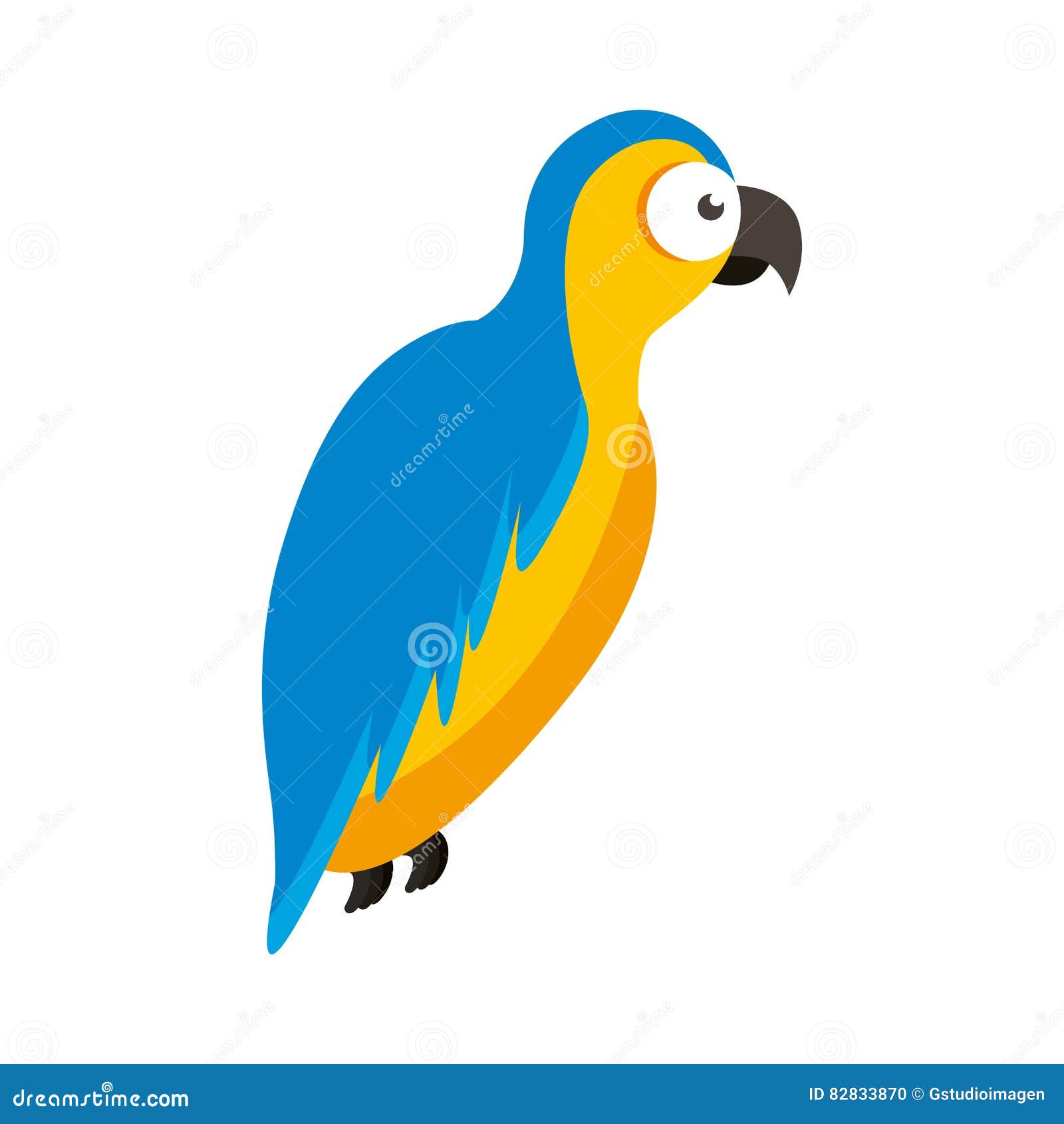 Parrot tropical bird icon stock illustration. Illustration of symbol ...