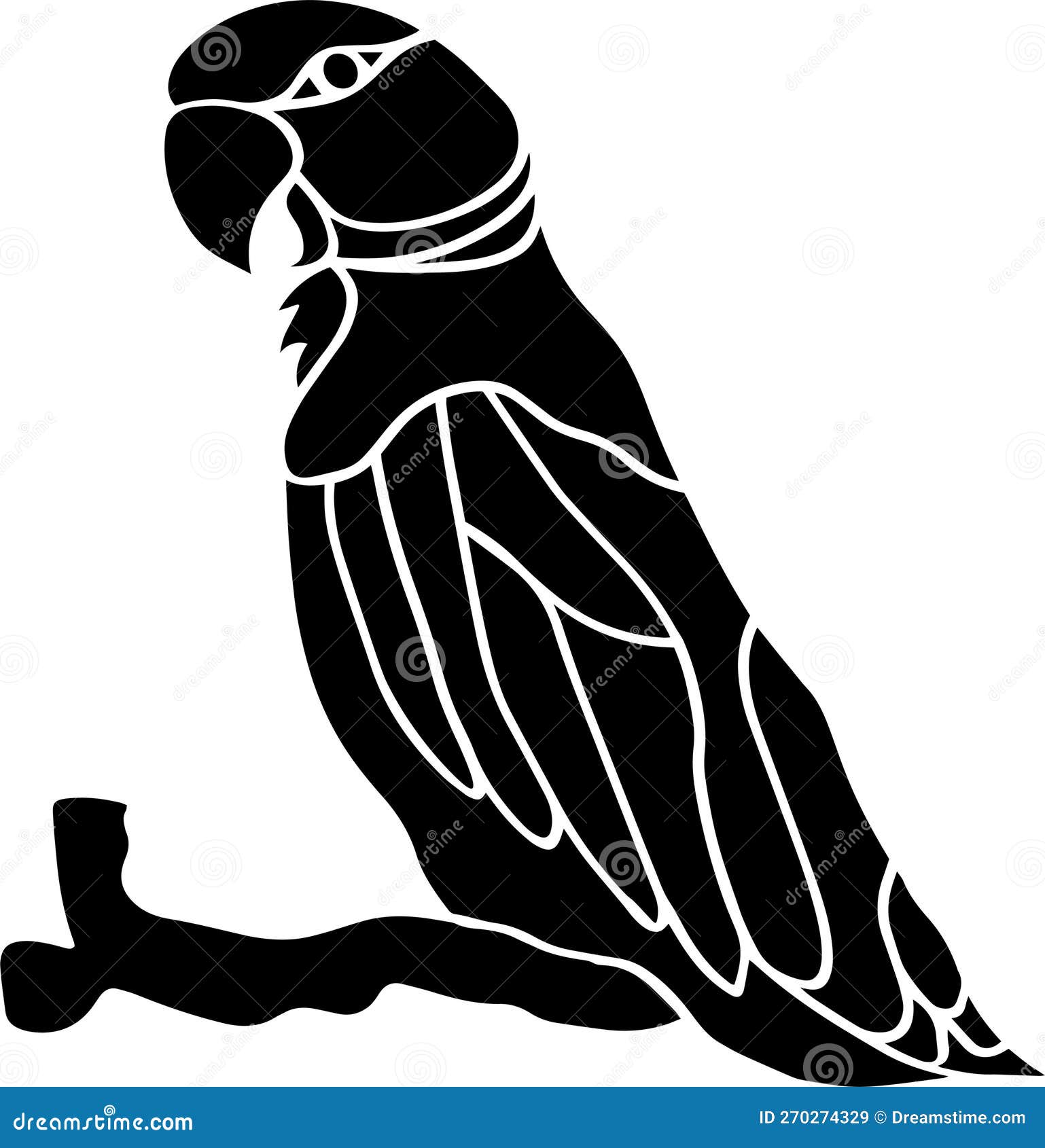 Stencil Map Of Parrot Cay. Vector Illustration | CartoonDealer.com ...