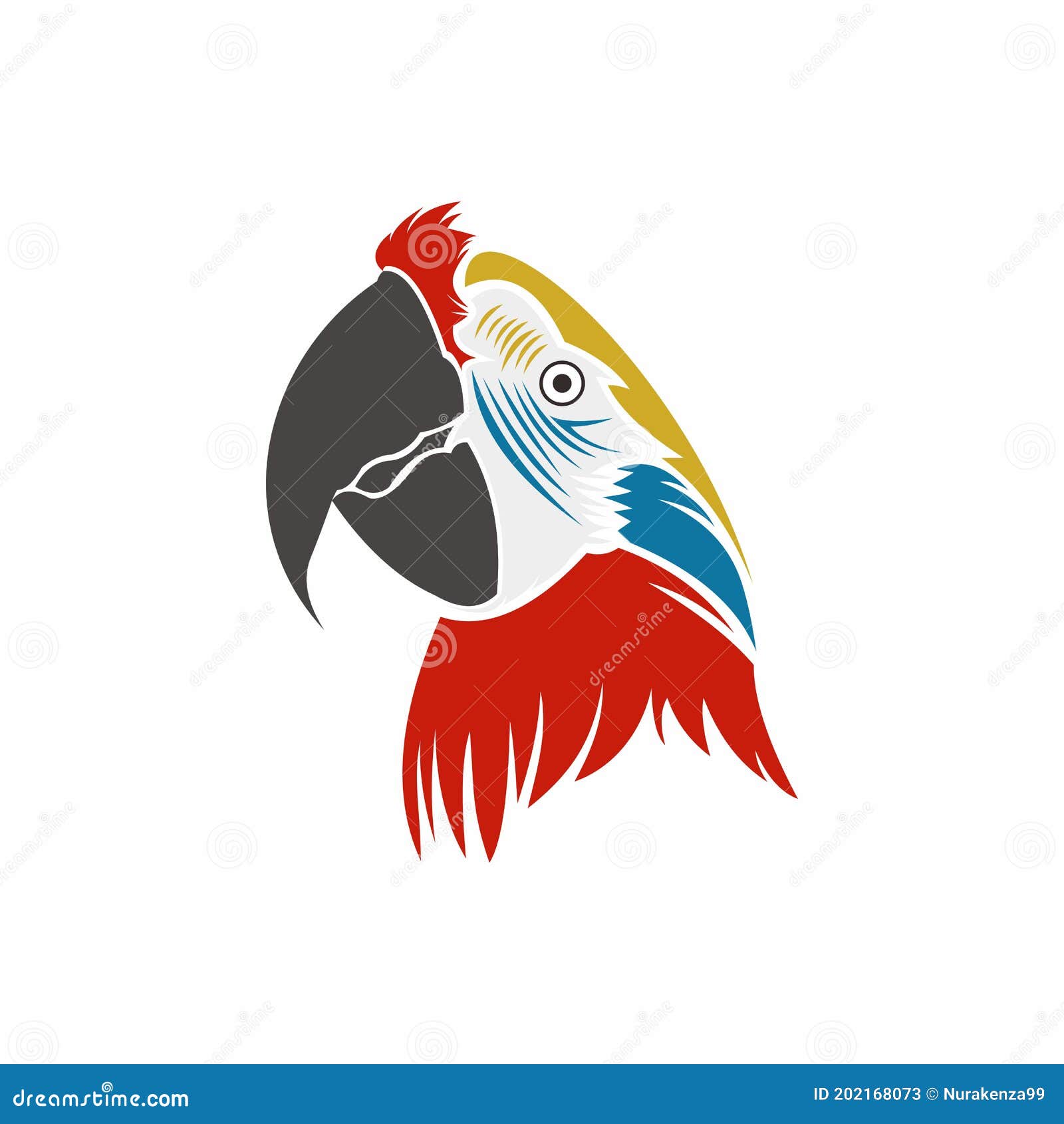 Parrots Vector Template Logo Stock Vector - Illustration of animal ...