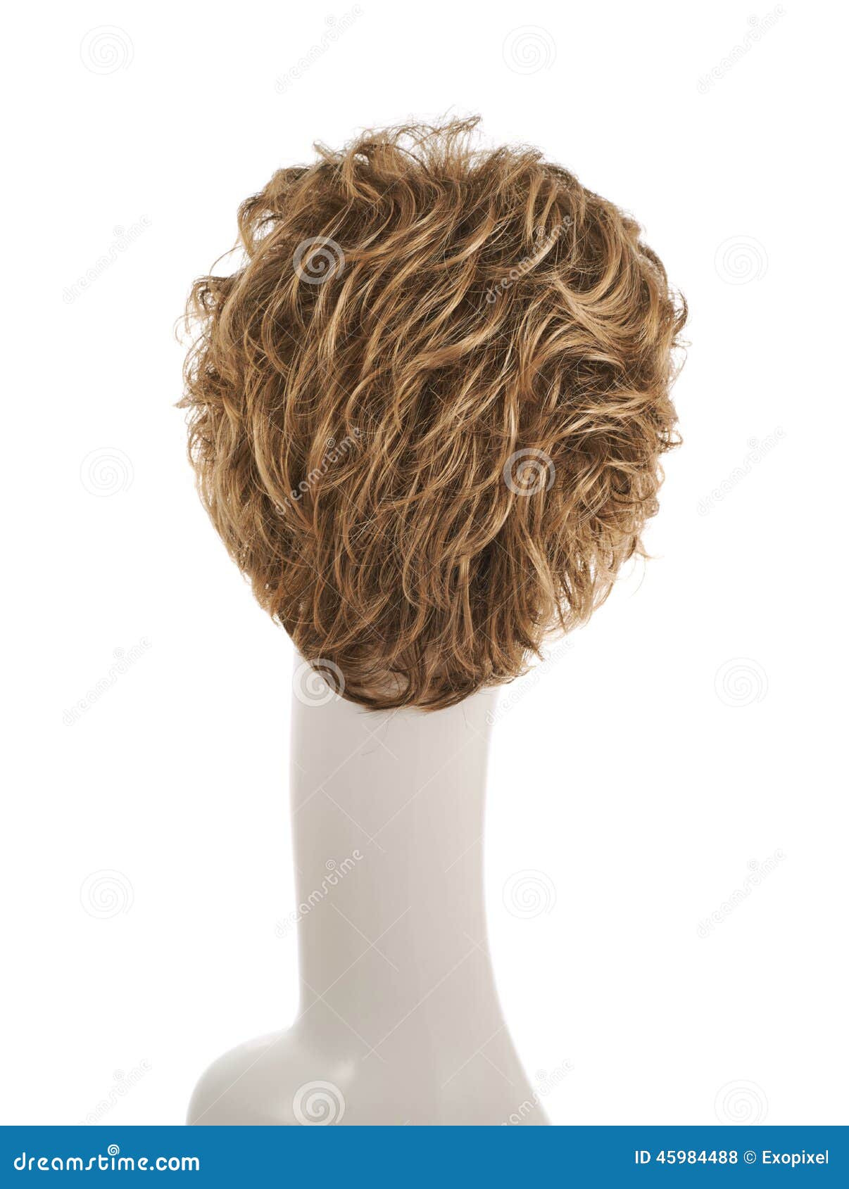 Parrucca Dei Capelli Sopra La Testa Del Manichino Fotografia Stock ...