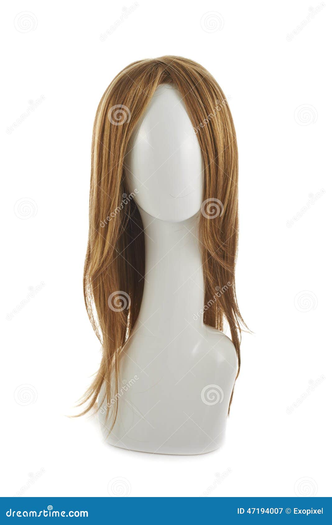 Parrucca Dei Capelli Sopra La Testa Del Manichino Immagine Stock ...