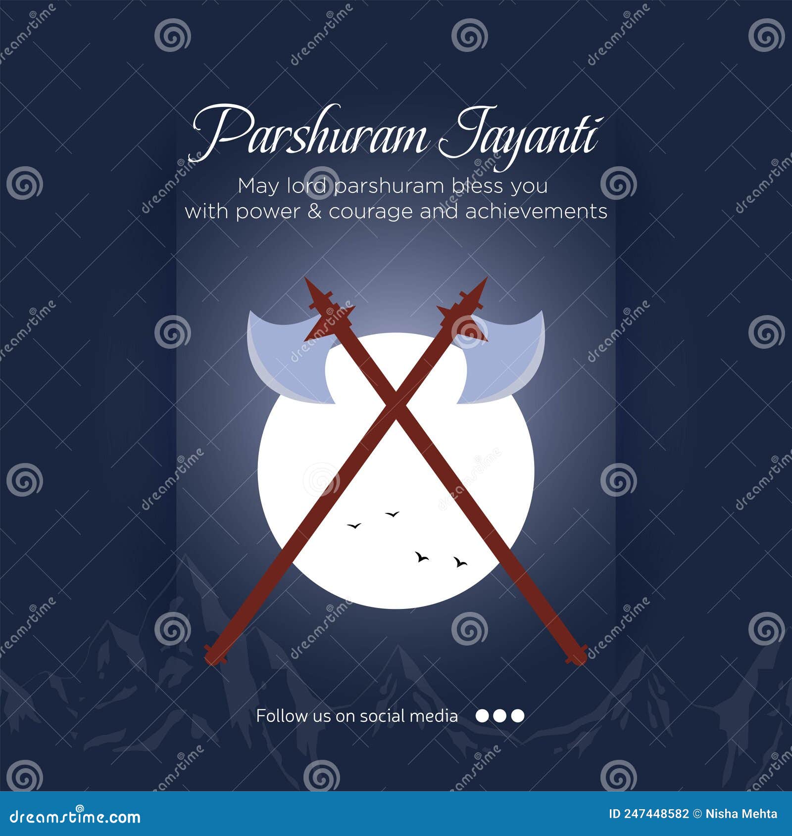 Banner Design of Happy Parshuram Jayanti Stock Vector - Illustration of ...