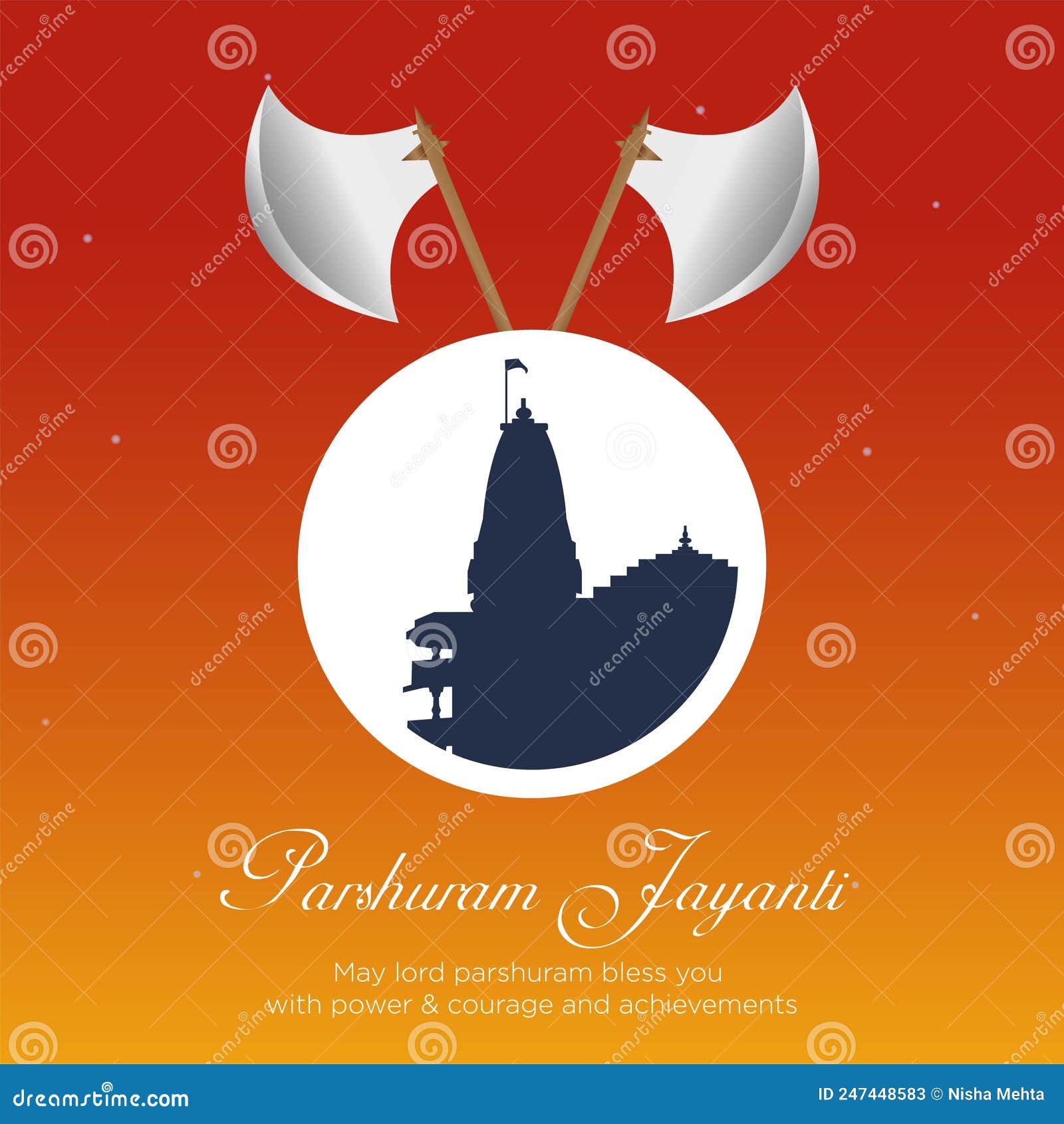 Banner Design of Happy Parshuram Jayanti Stock Vector - Illustration of ...