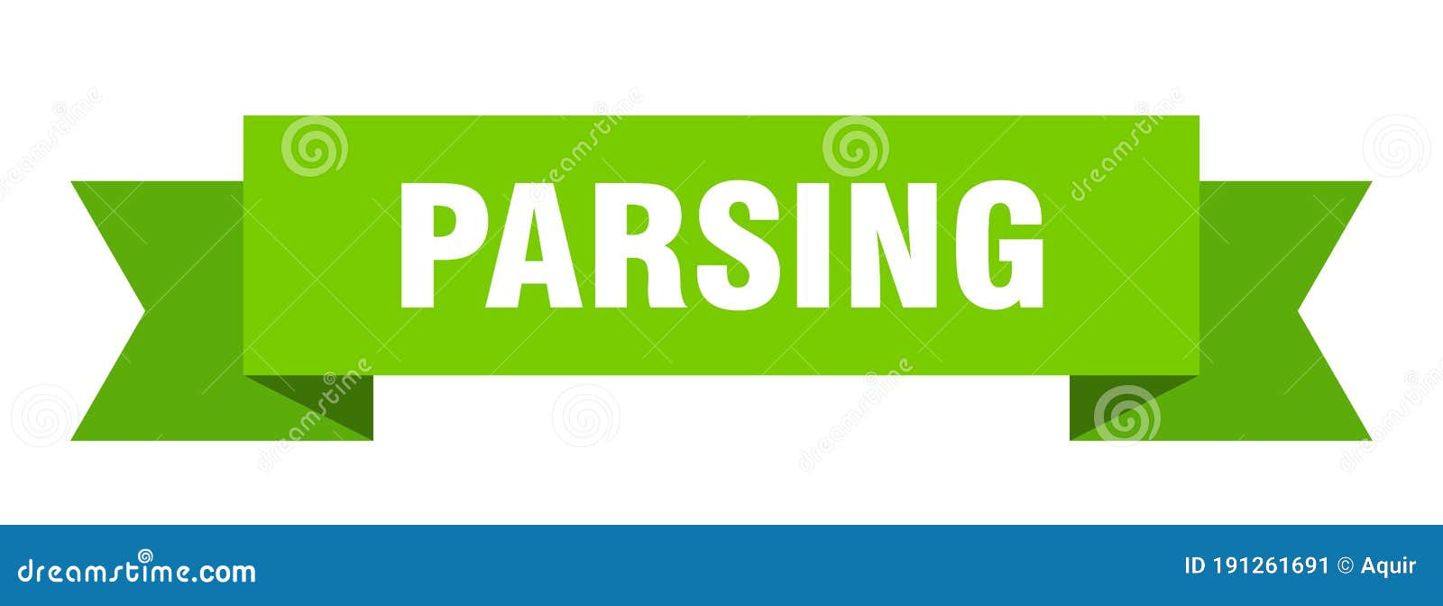 Parsing ribbon. stock vector. Illustration of paper - 191261691