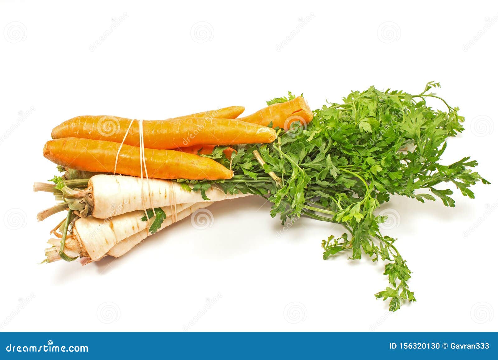 Parsley and Carrot Isolated on White Background Stock Photo - Image of ...