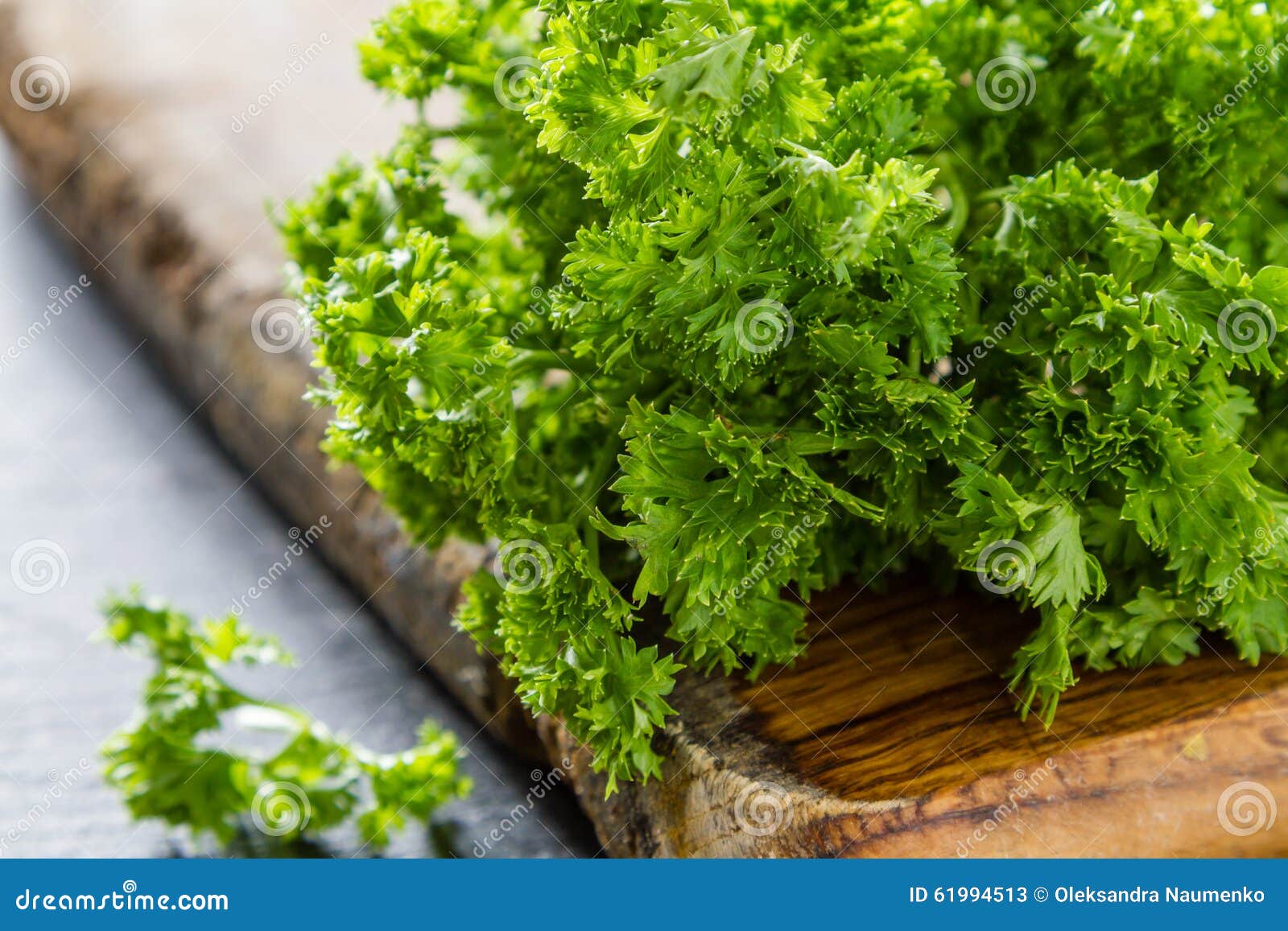 Parsley on Dark Stone Background Stock Image - Image of fresh, healthy ...