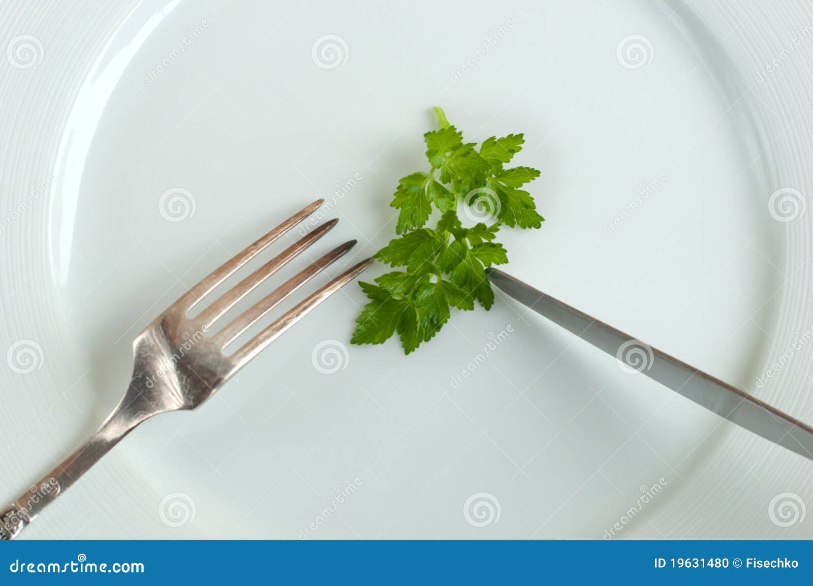 Parsley on the Plate Close Up Stock Photo - Image of food, extreme ...
