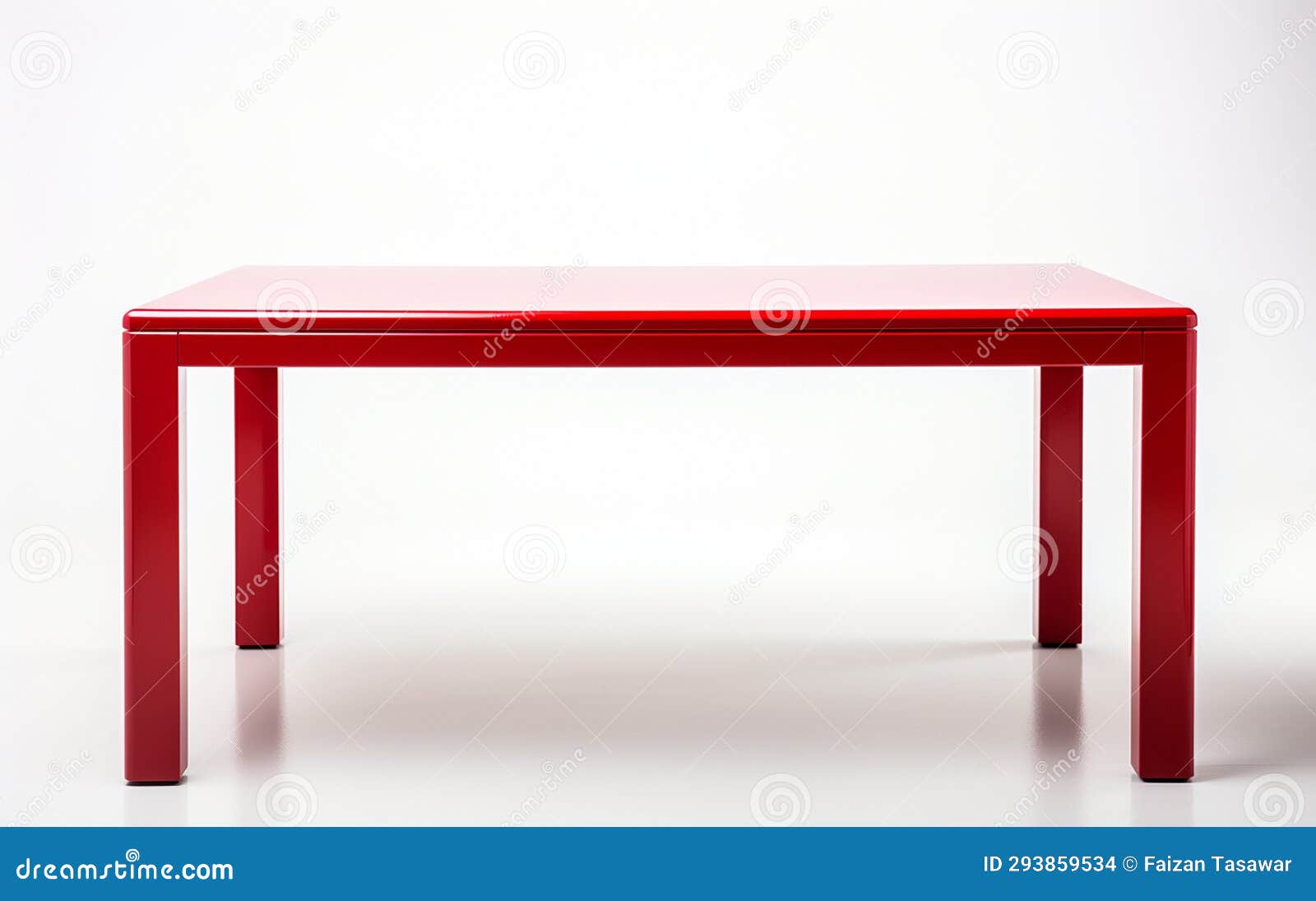 Parsons Table on a White Background -Generative Ai Stock Illustration ...