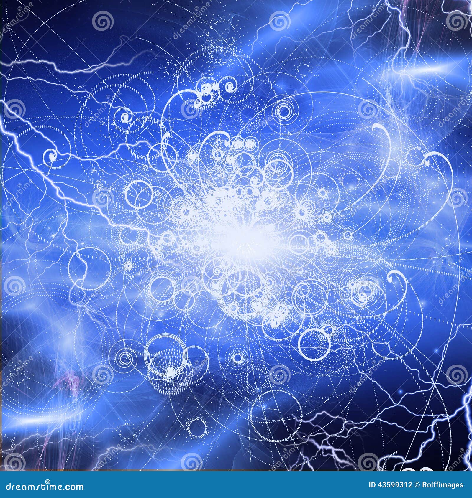 Partícula Dos Elementos Atômicos Ilustração Stock - Ilustração de ...