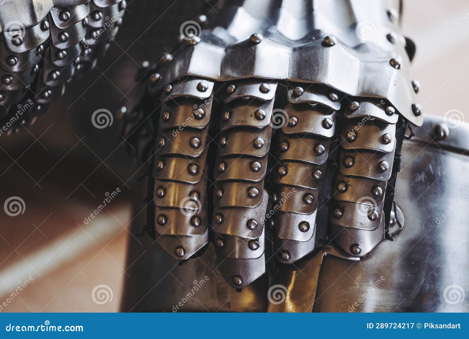 Part of an Old Medieval Metal Armor that Protects the Hands Stock Image ...