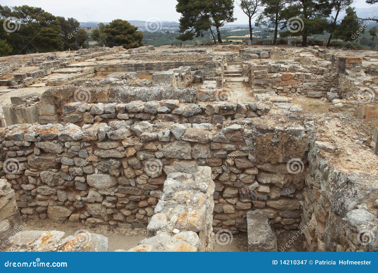 Part of the Ancient Minoan City of Phaistos Stock Image - Image of ...