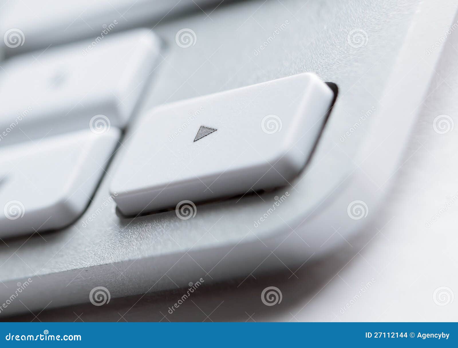 Part Angle with Arrow Key of Light Keyboard Stock Photo - Image of shot ...