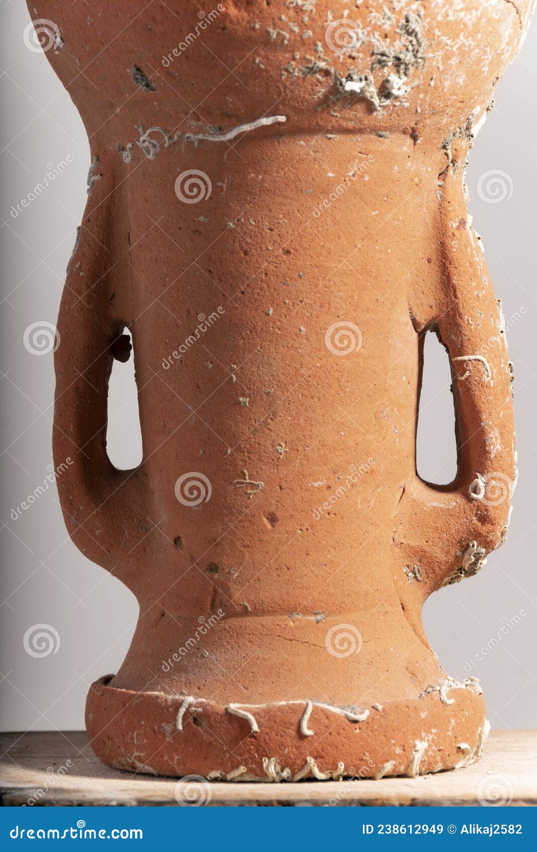 Part of Antique Ceramic Vase, Historic Clay Pottery Editorial Stock ...