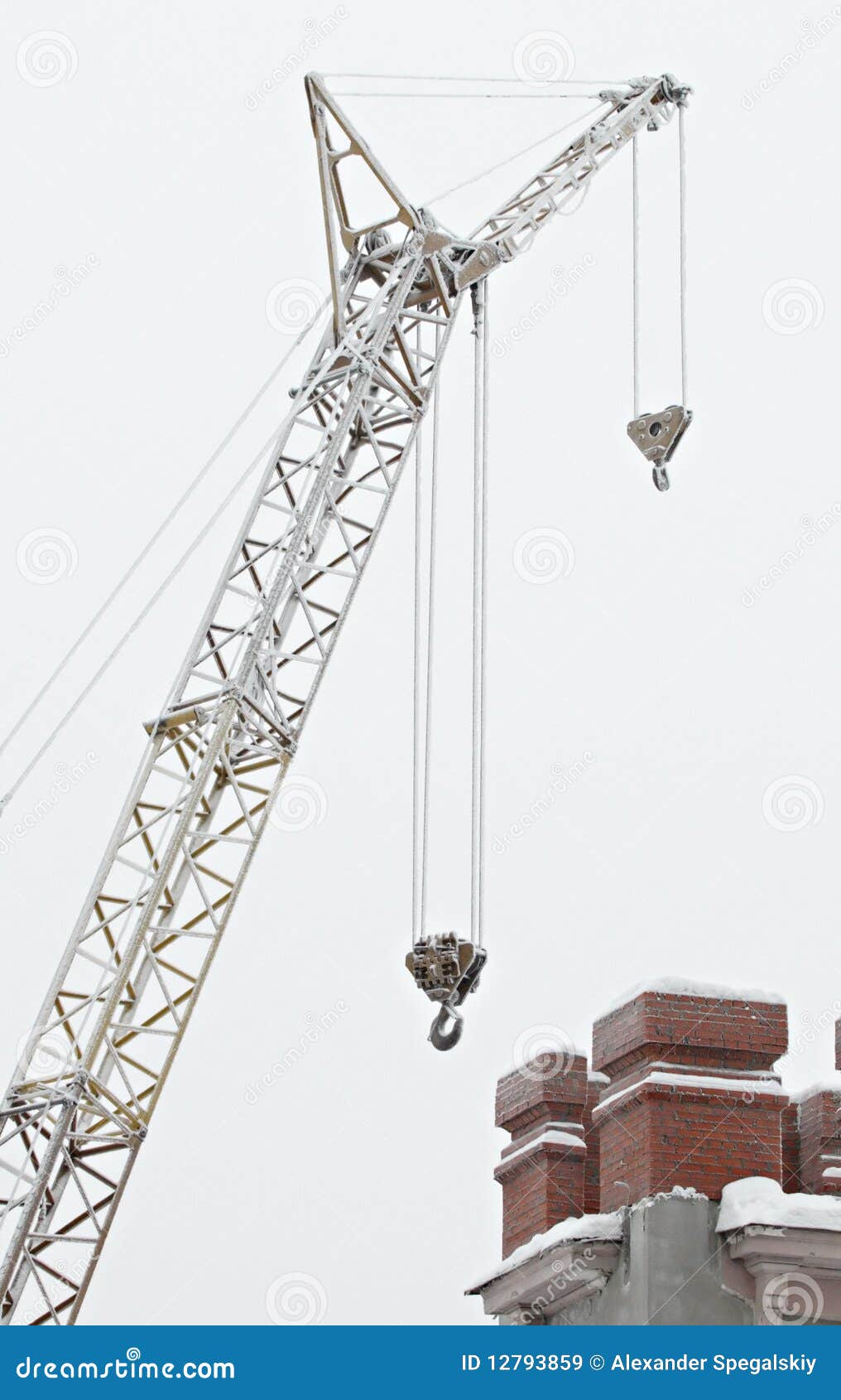Part of an Arrow of the Elevating Crane Stock Image - Image of derrick ...