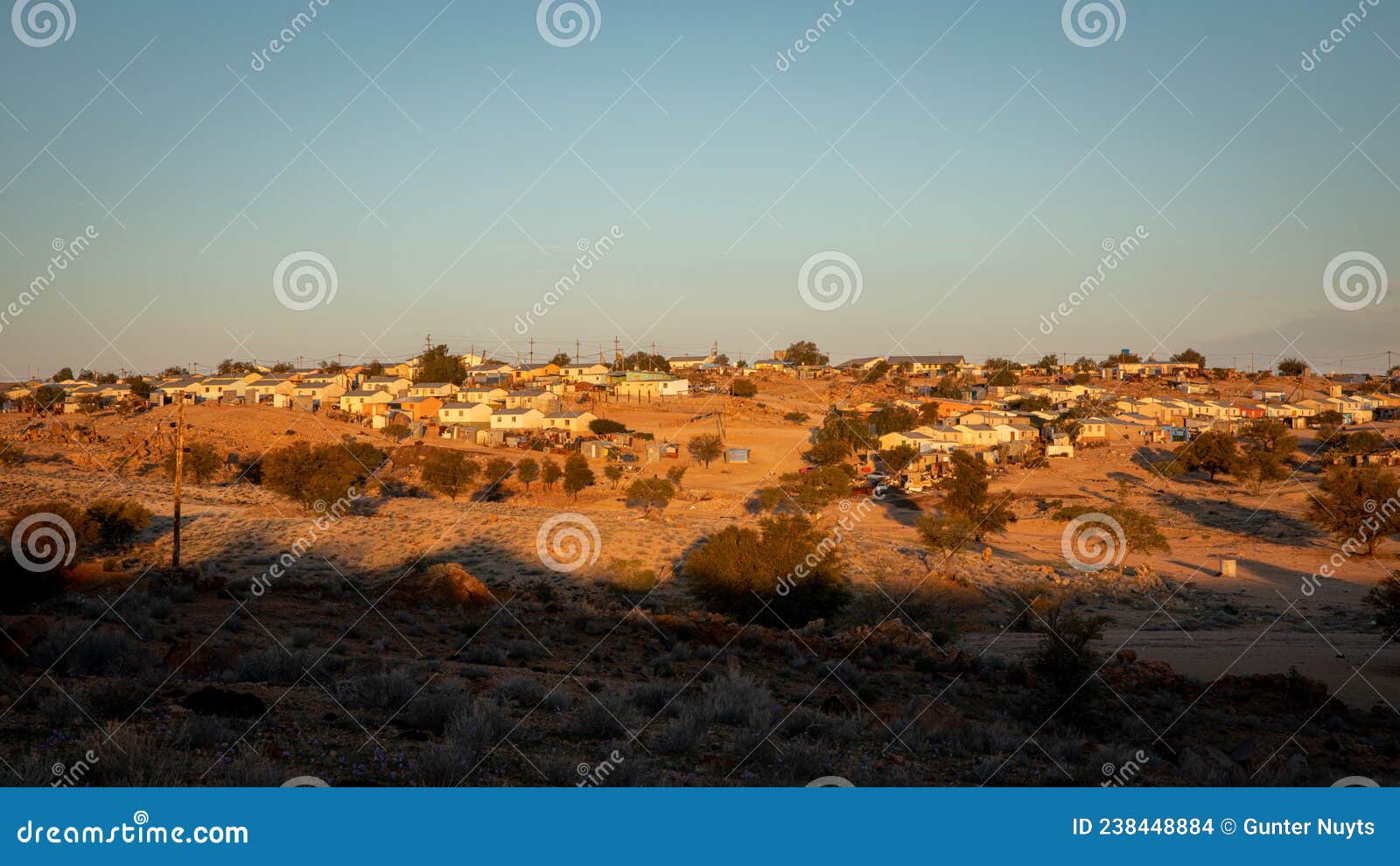 The Part in Aus Where the Poor People Live, Aus, Namibia. Stock Photo ...