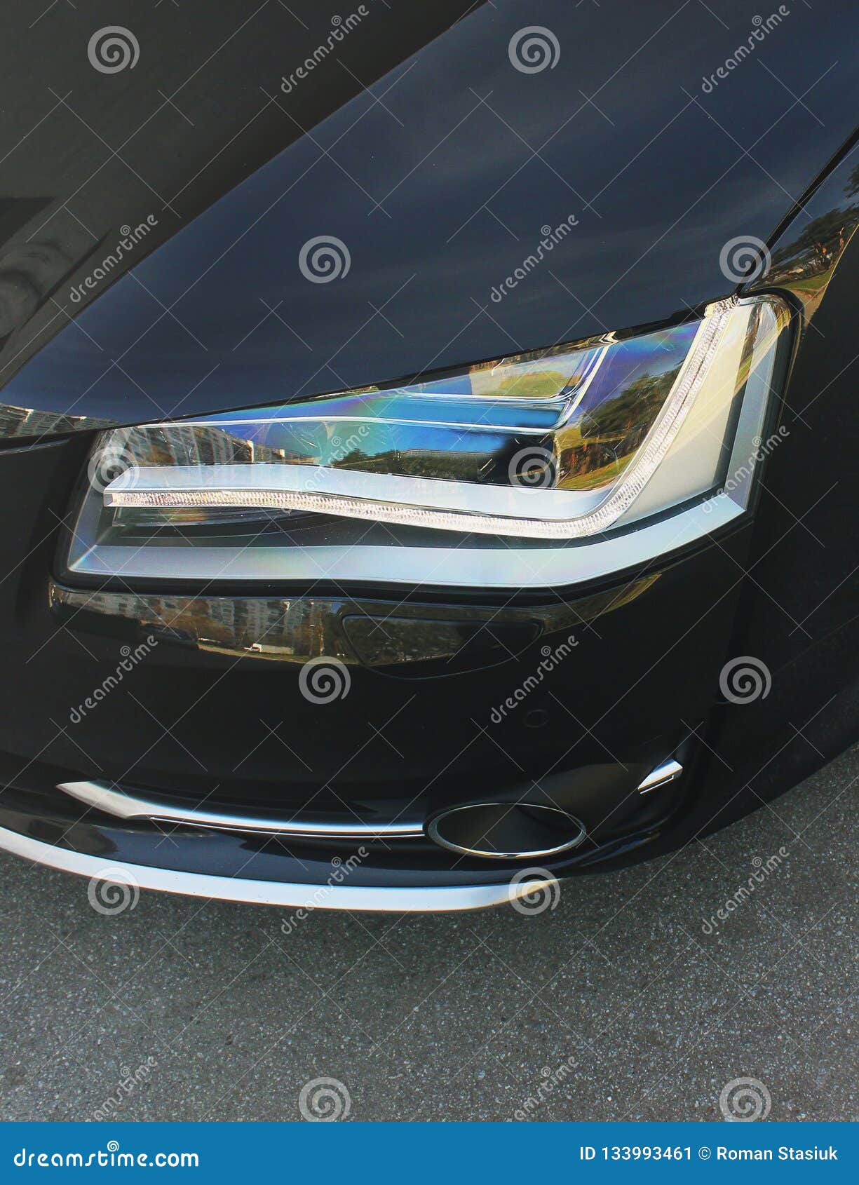 Part Of A Black Metal Fence Made Of Sharp Iron Rods Royalty-Free Stock ...