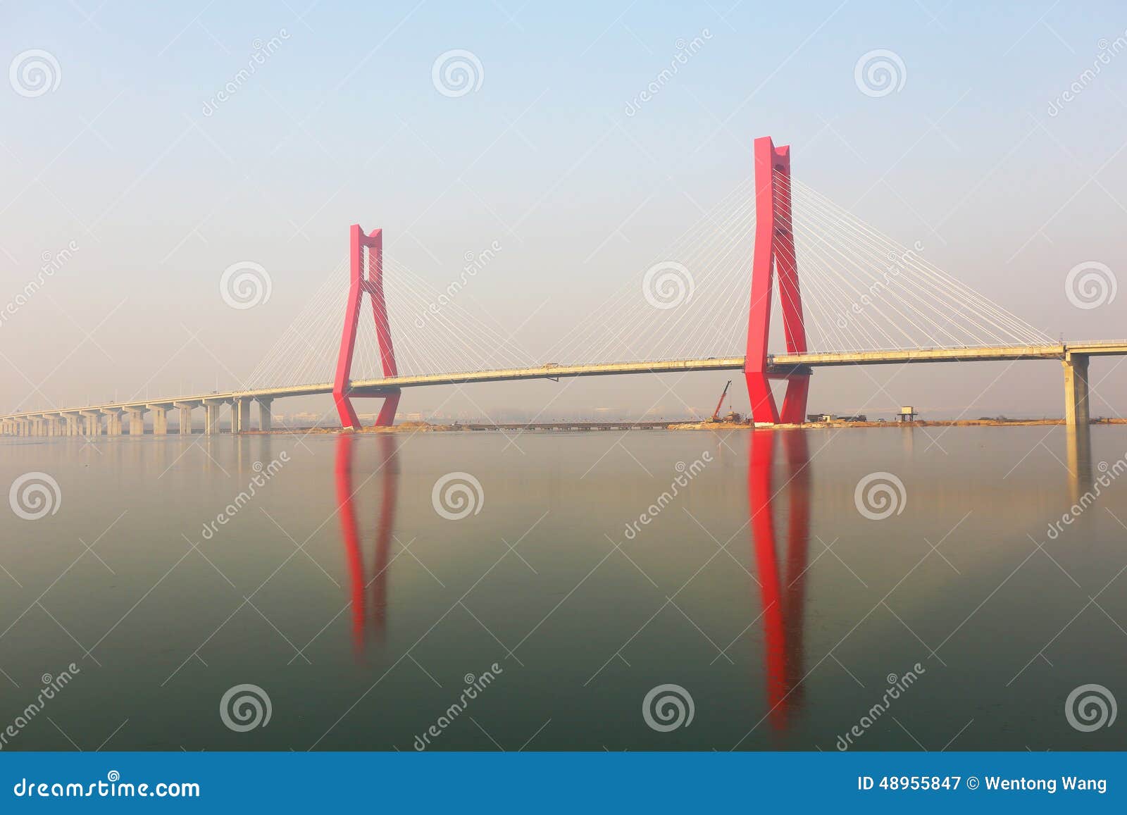 The part of cable bridge stock image. Image of support - 48955847