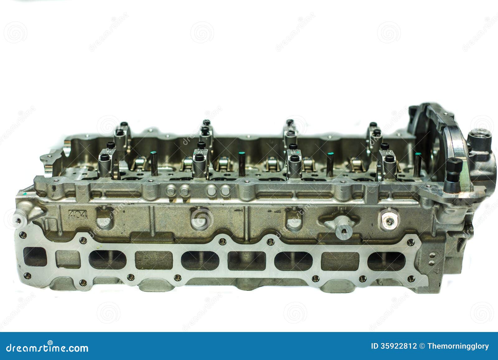 Part of Car Engine, Four Valve in Head for Each Cylinder Stock Photo ...