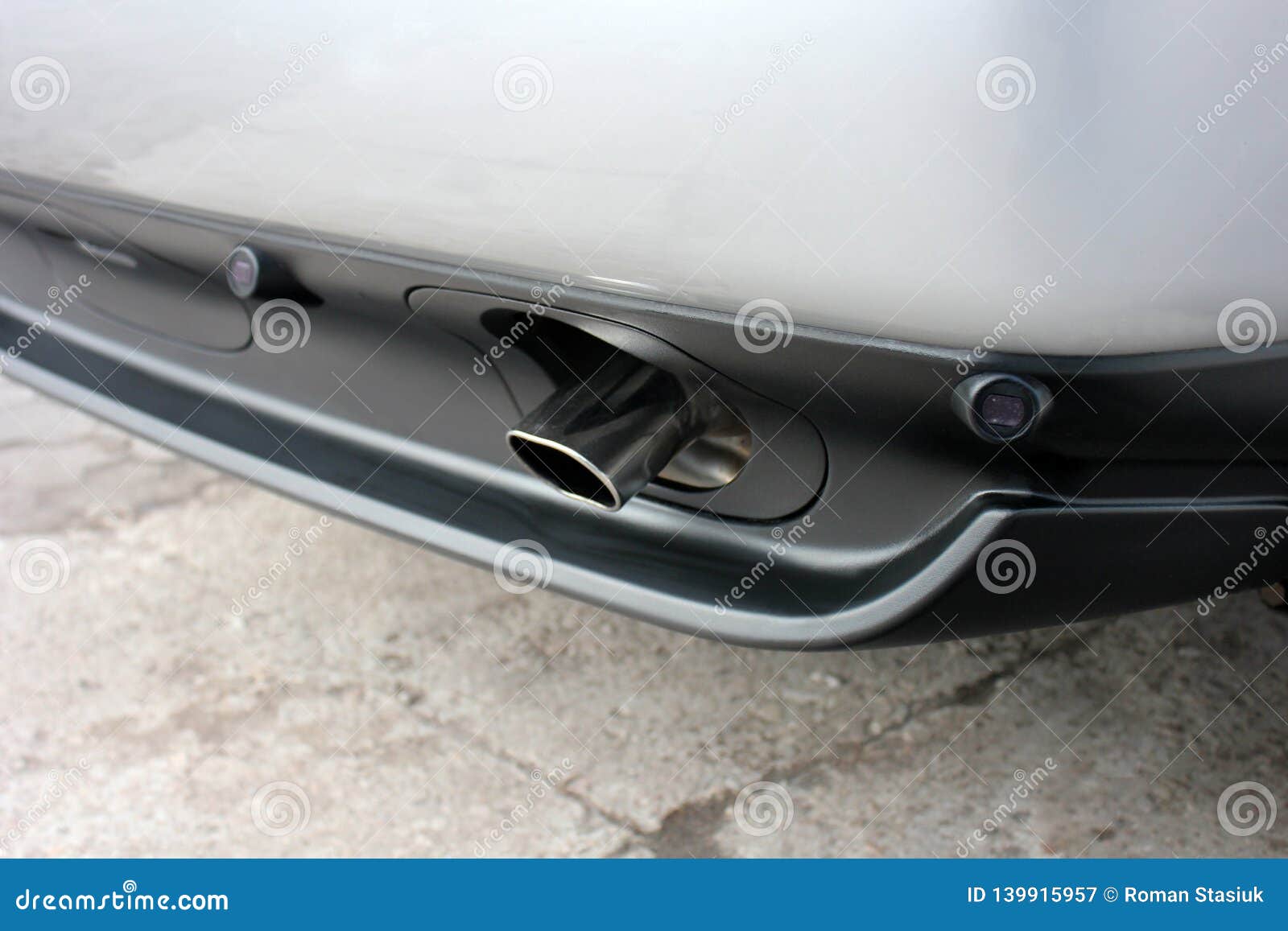 Part of the Car. Car Exhaust Pipes Stock Image - Image of chrome ...