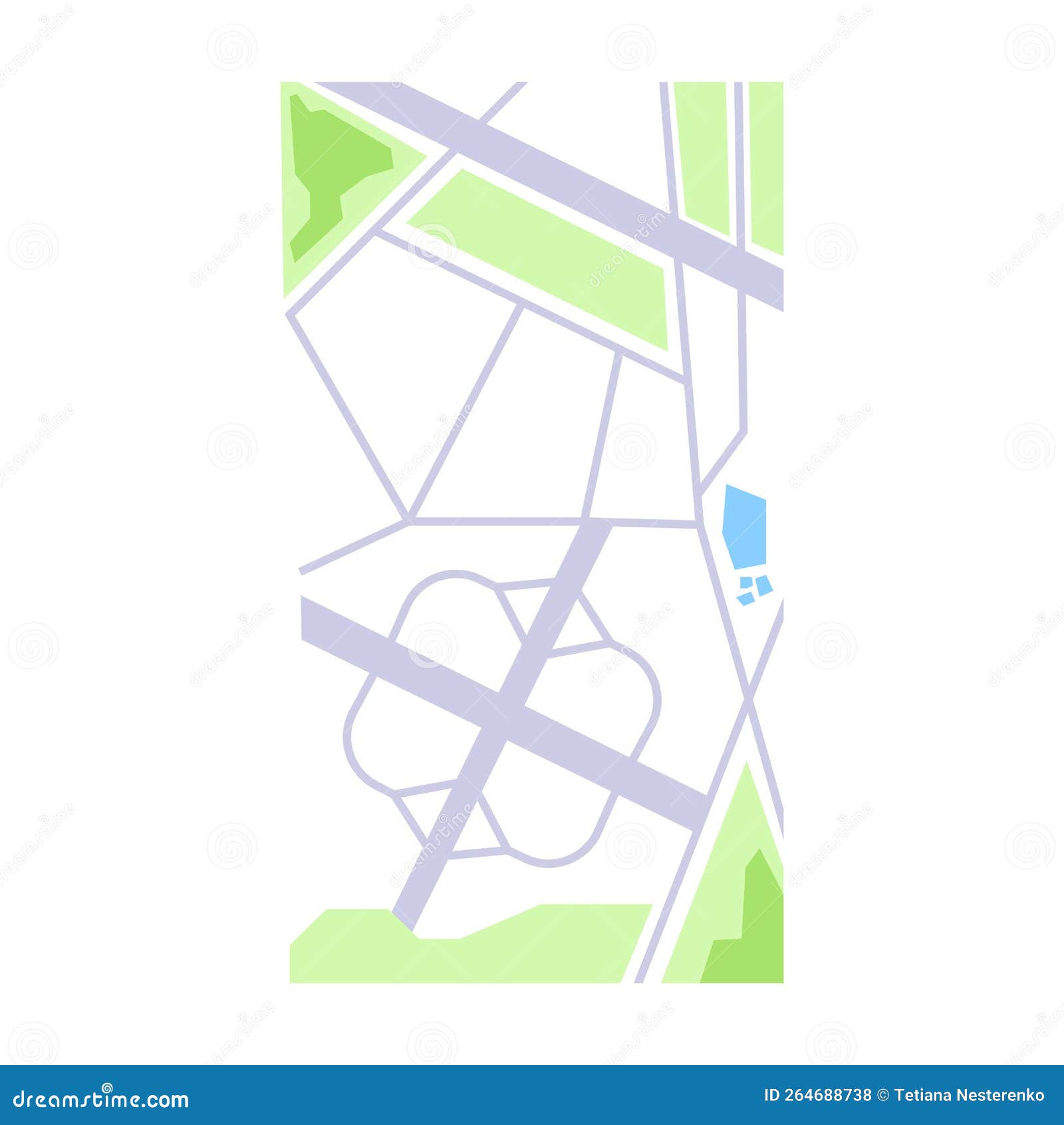 Part of City Map Brochure Element Design Stock Vector - Illustration of ...