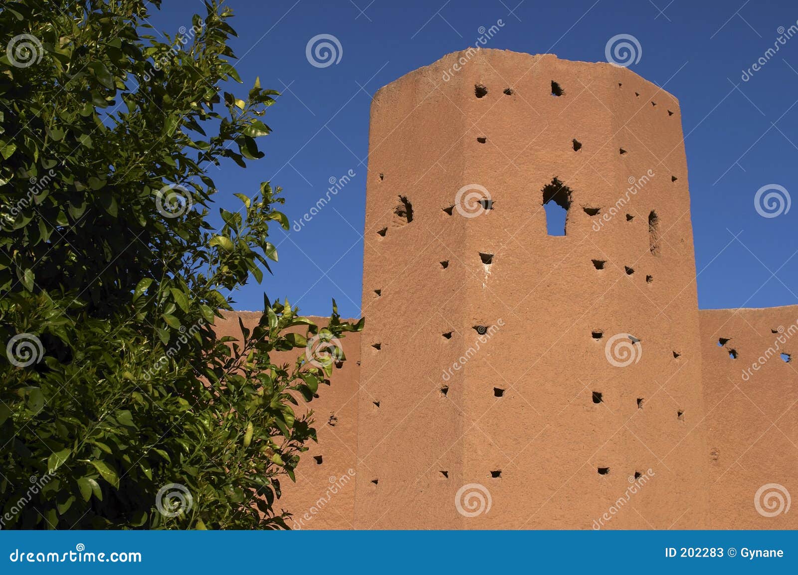 Part of City Wall Marrakech Morocco Stock Image - Image of marrakech ...