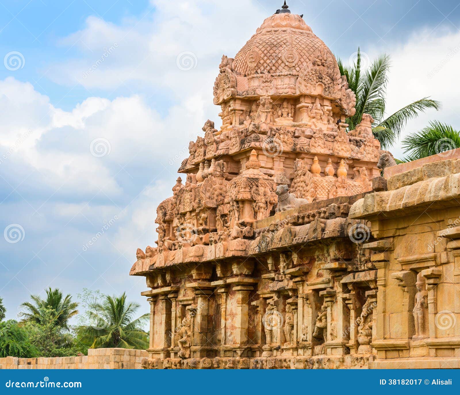 Part of the Complex Architecture of Hindu Temple Stock Image - Image of ...