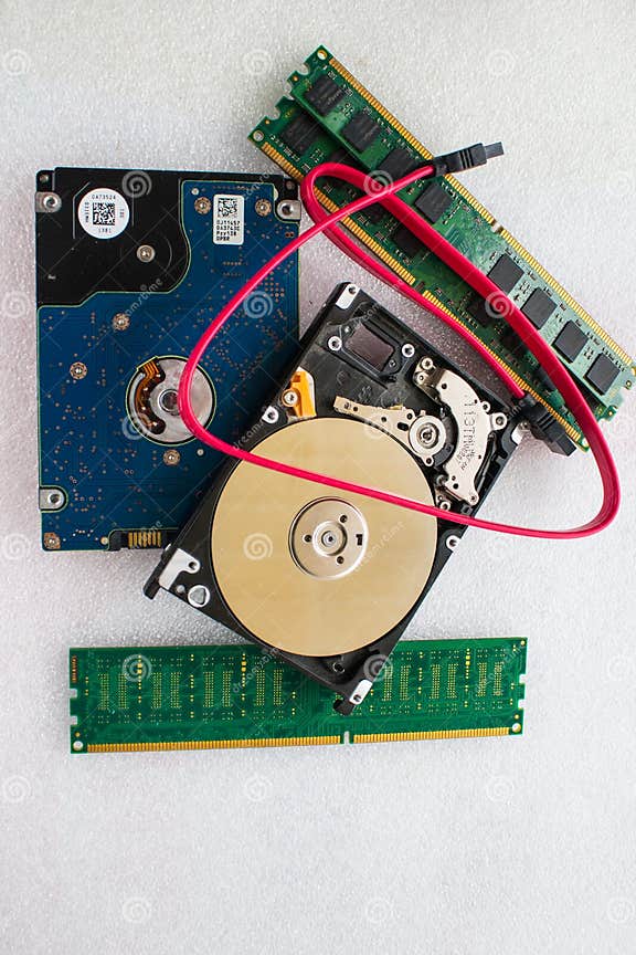 Part of the Computer Laid Out on a Light Surface Stock Image - Image of ...