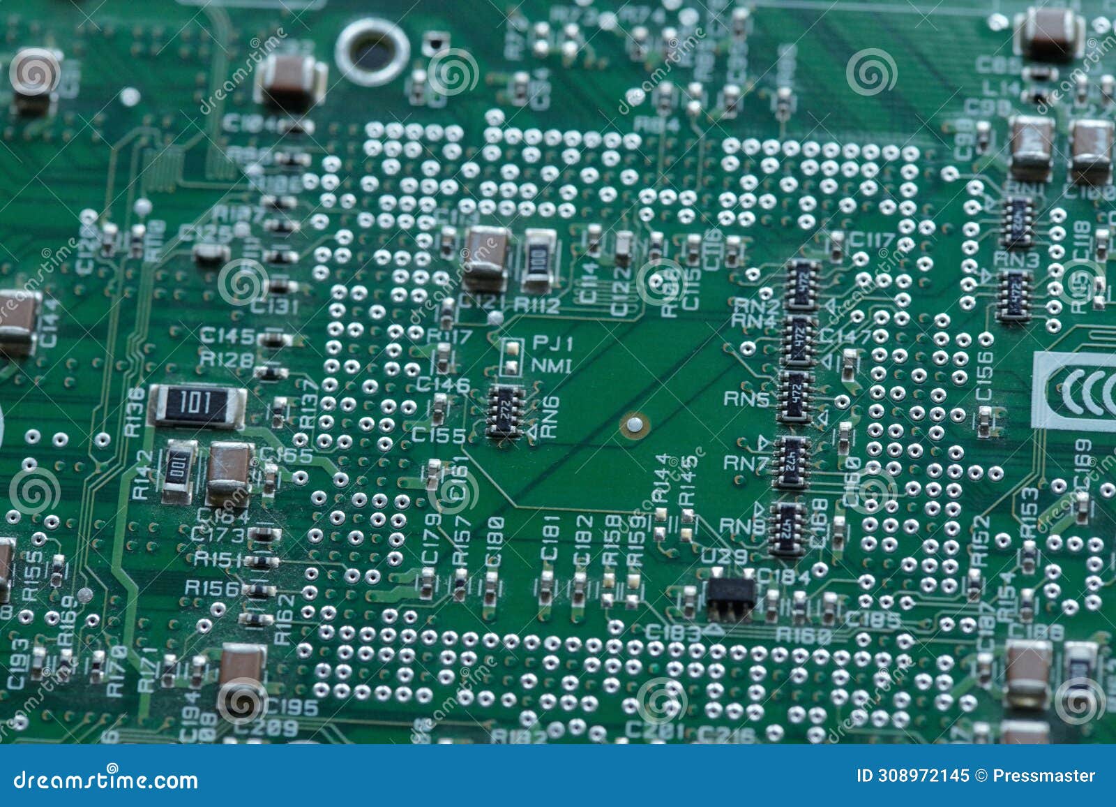 Part of Computer Motherboard Stock Image - Image of electronic, object ...