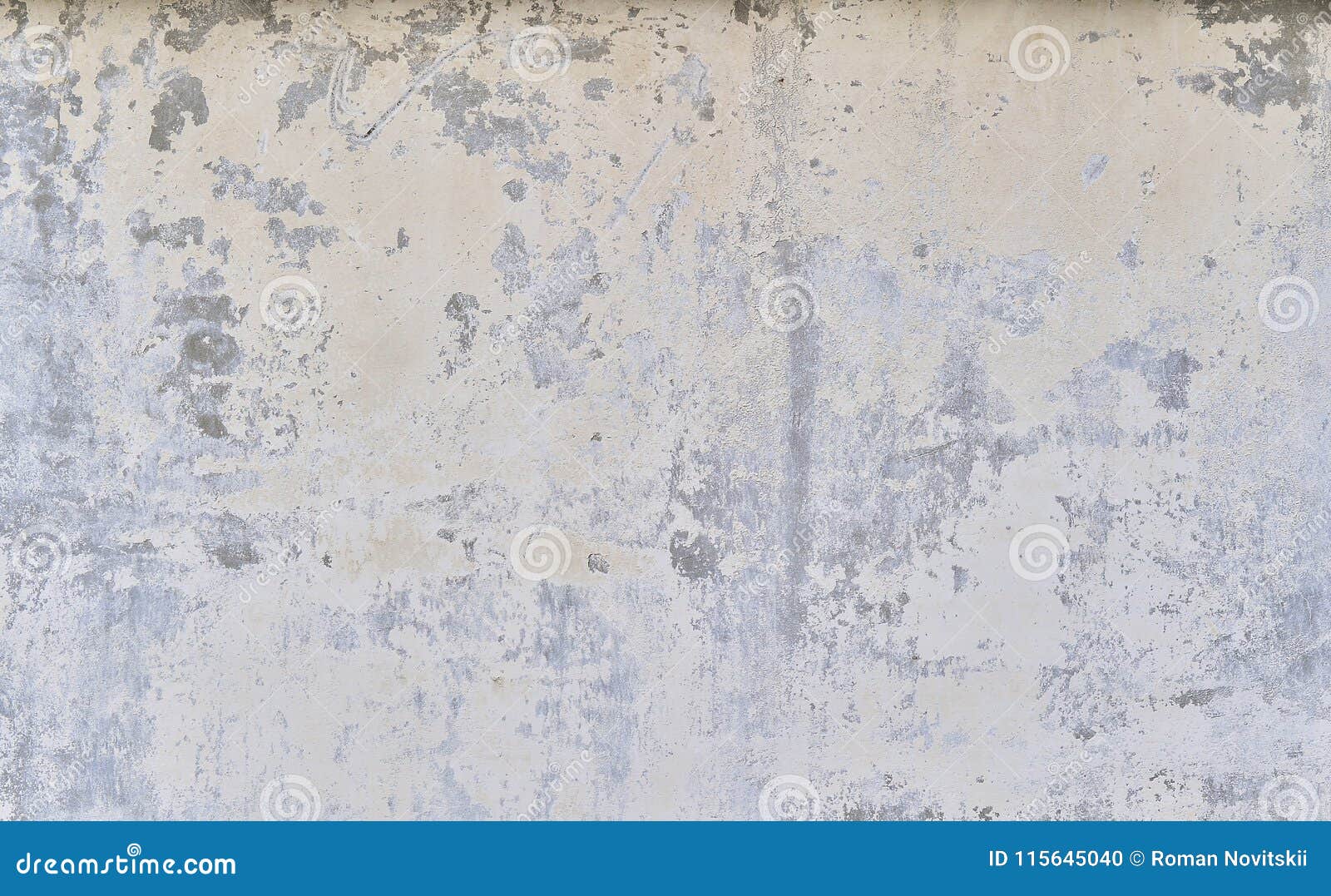 Part of the Concrete Wall with Loose Plaster of the Old Building ...