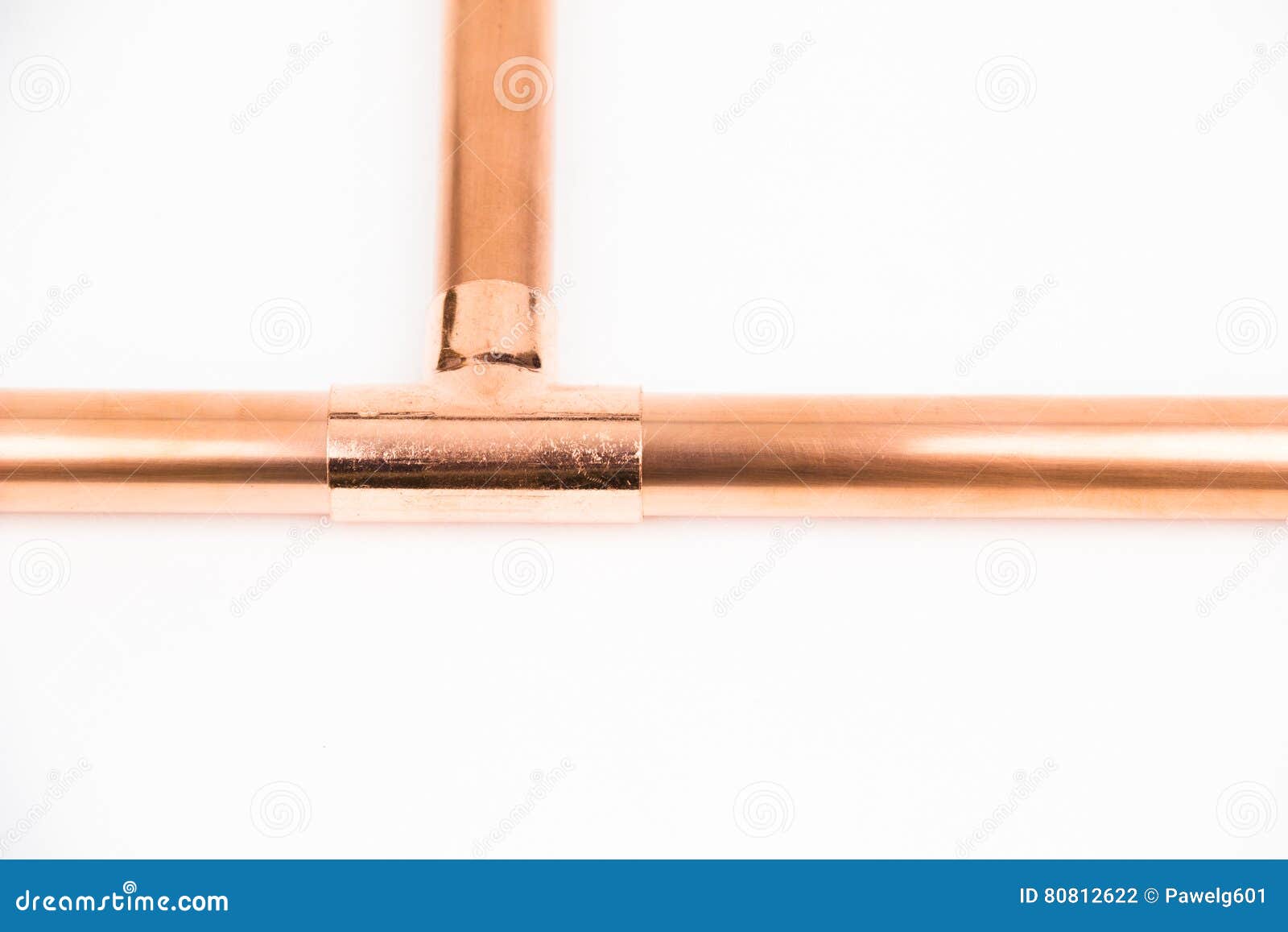 The Part of Copper Installation Stock Photo - Image of assembly, copper ...
