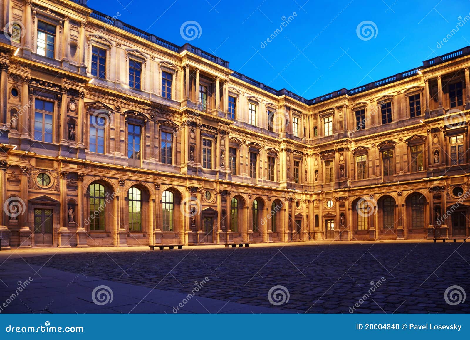 Part of Courtyard of Louvre Editorial Image - Image of french, history ...