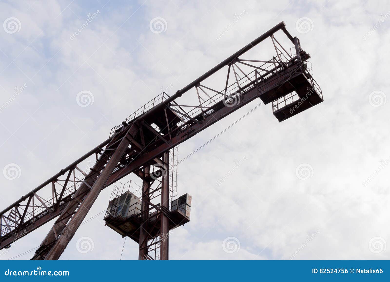 Part of the Crane. Bottom View. Stock Photo - Image of machinery ...