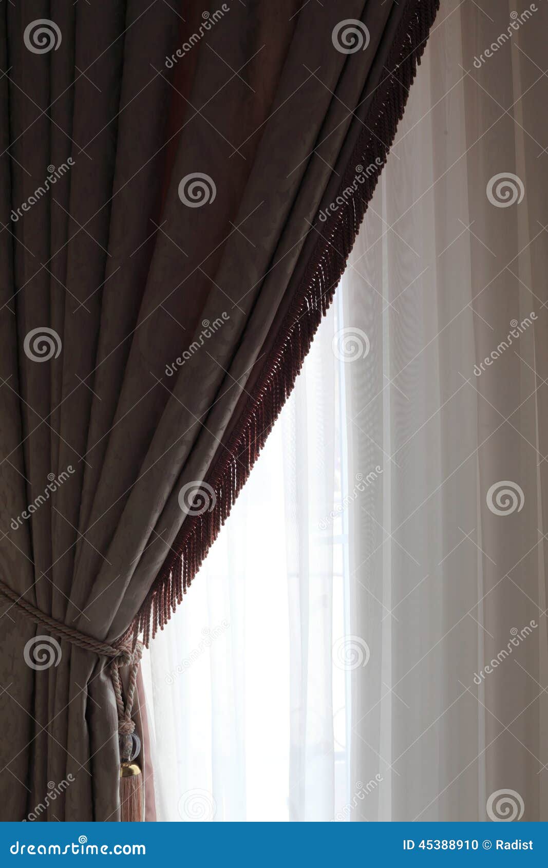 Part of curtain stock photo. Image of cloth, decoration - 45388910
