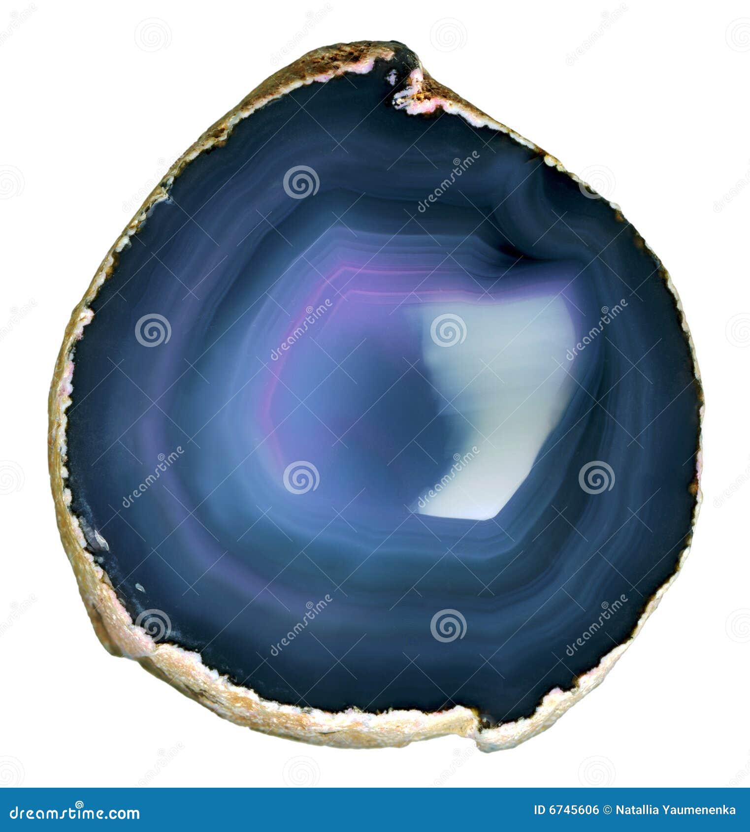 Part d'agate transparente photo stock. Image du minerai - 6745606